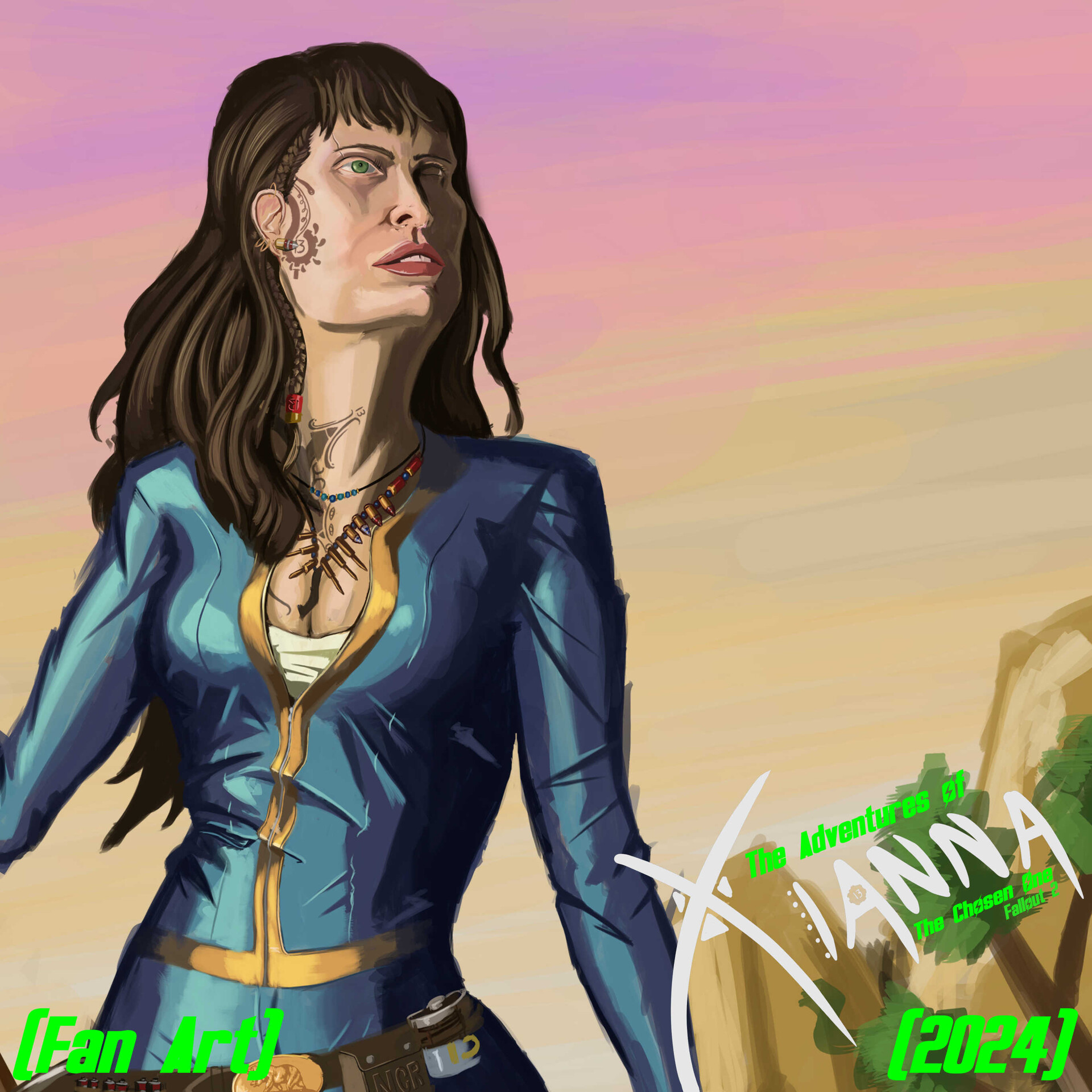 ArtStation - Xianna the Chosen One (Fallout 2 Fanart)