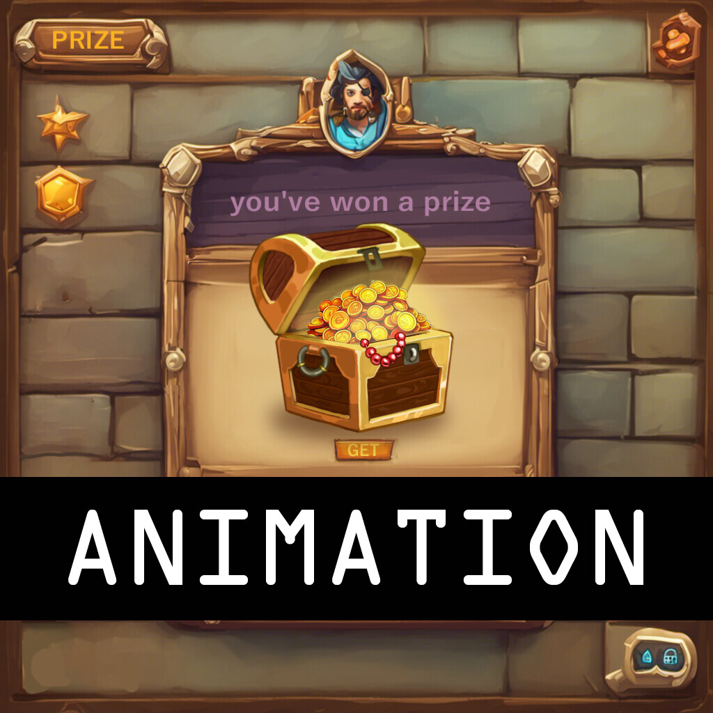 ArtStation - Animated chest in spine 2d