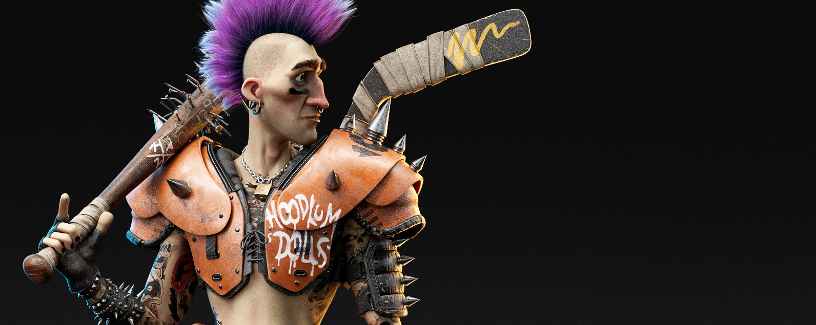 ArtStation - The Punk Warrior