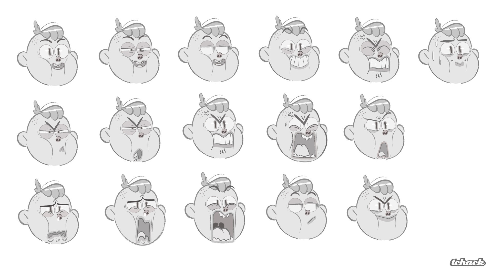 ArtStation - The dangers- Character design and layout posing © Tchack