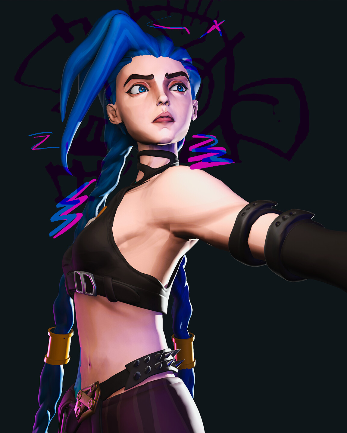 ArtStation - Jinx Arcane FanArt