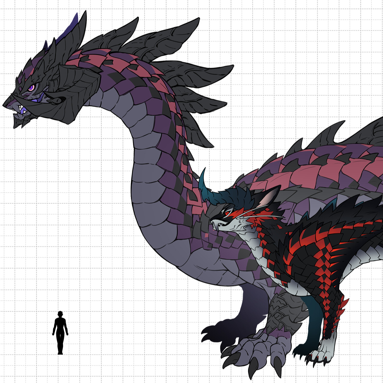 ArtStation - (OC) Dragon version design of OC.(4)