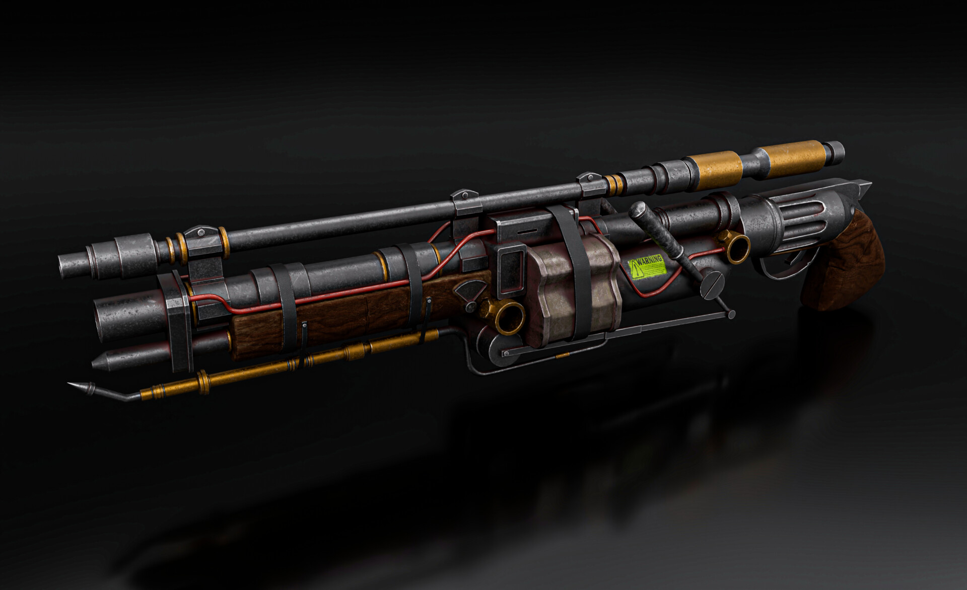 ArtStation - Steam punk (Low Polly Gun)