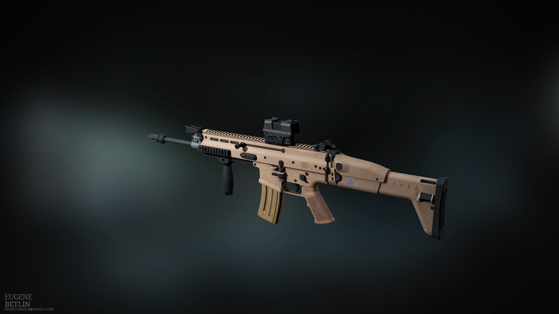 ArtStation - FN SCAR-L Mk16 STD for game