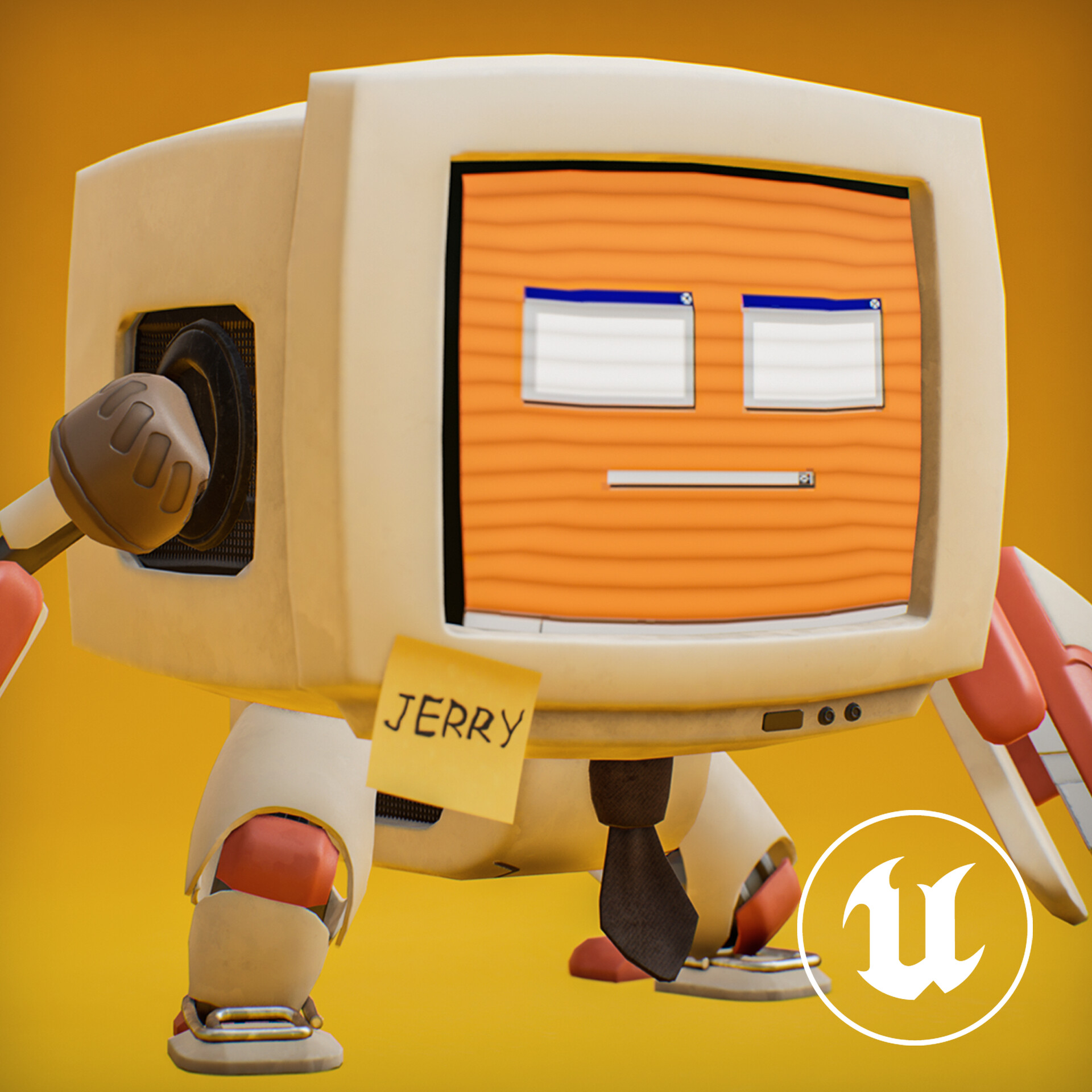 ArtStation - Jerry Bot | Game Jam Character