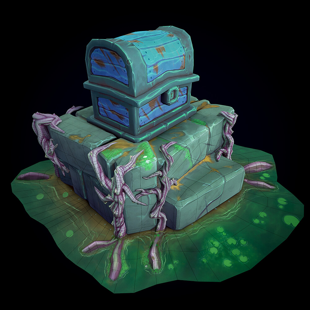ArtStation - Chest in the Swamp