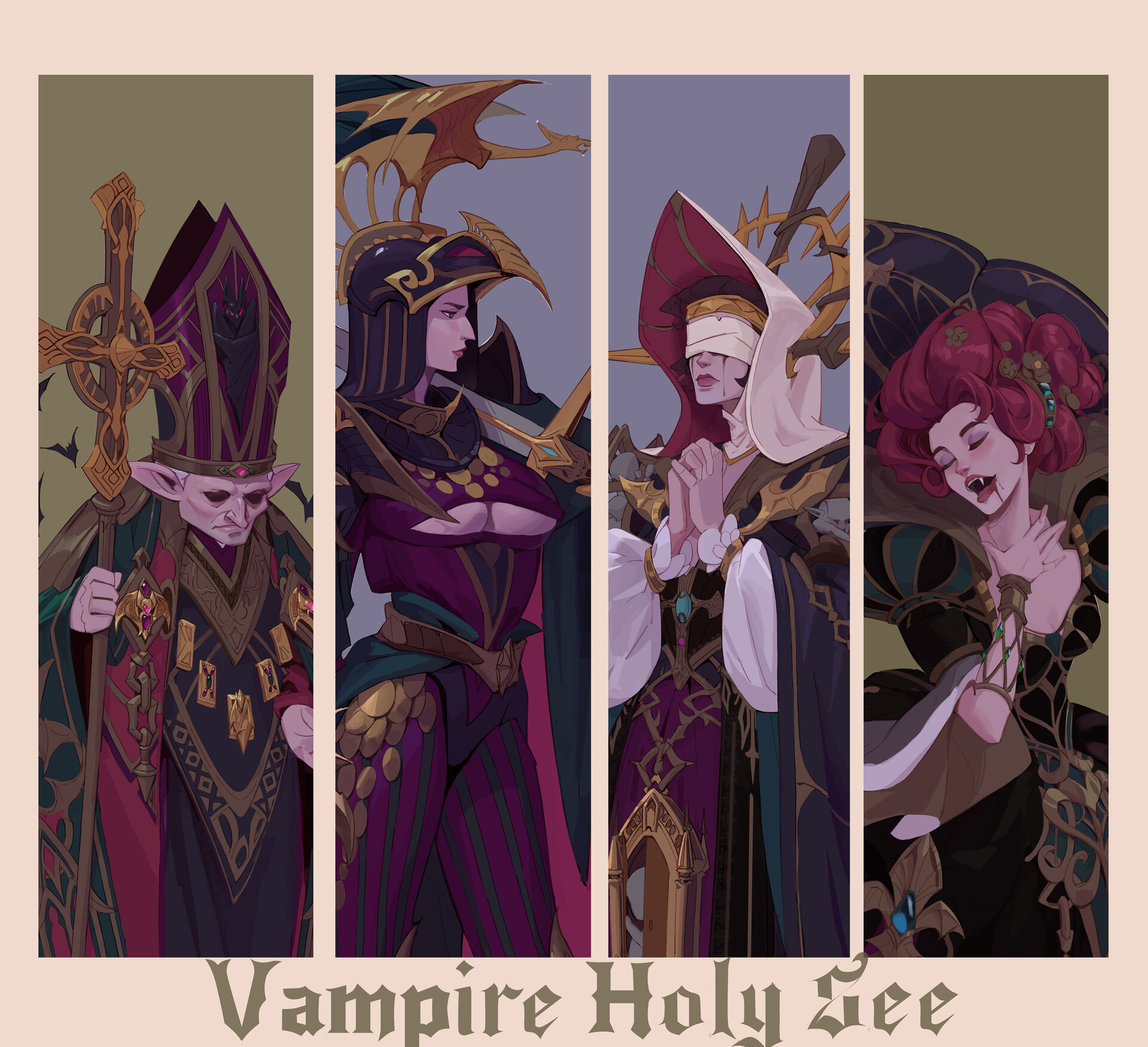 ArtStation - 吸血教廷 Vampire Holy See（NO AI!!)