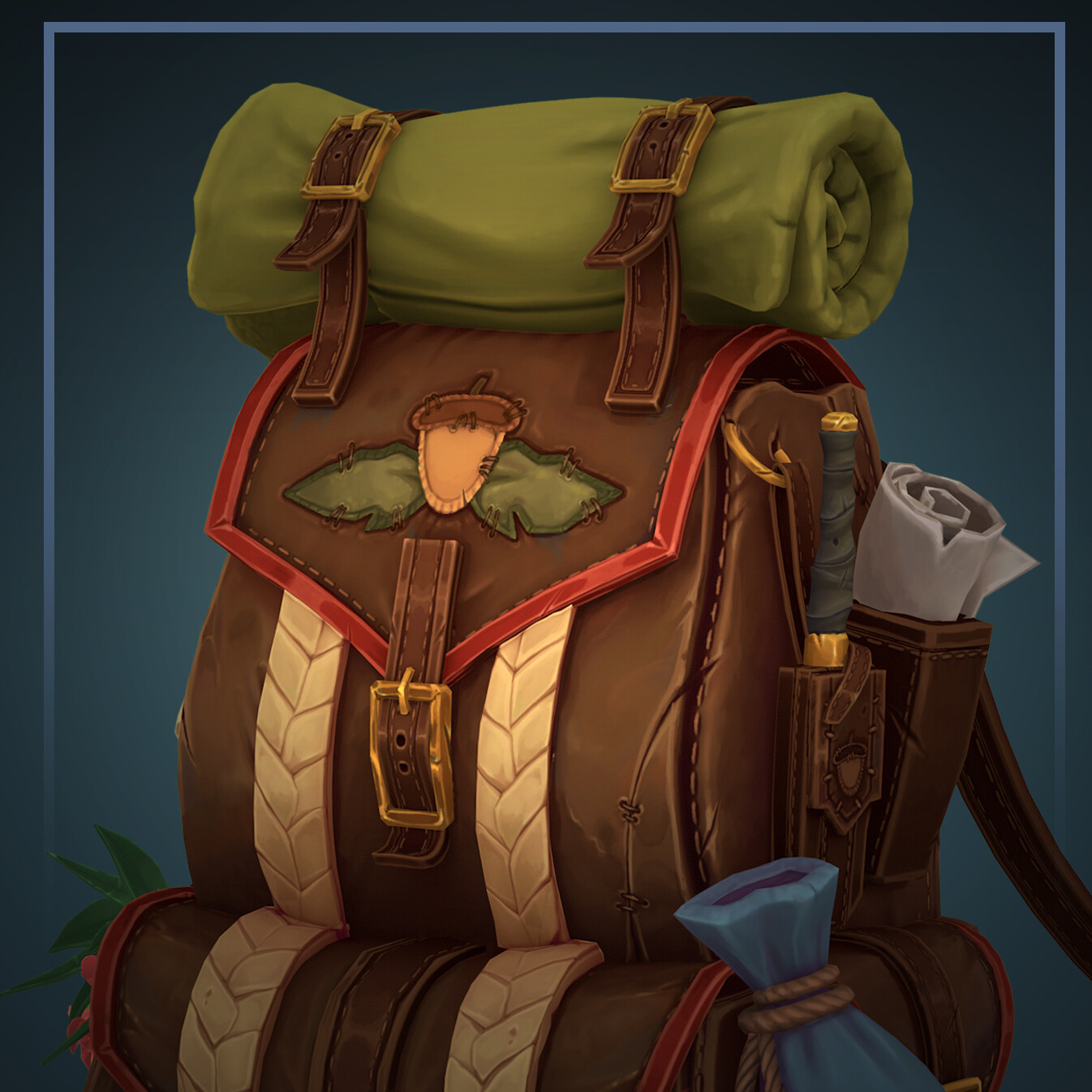 ArtStation - Handpainted Backpack