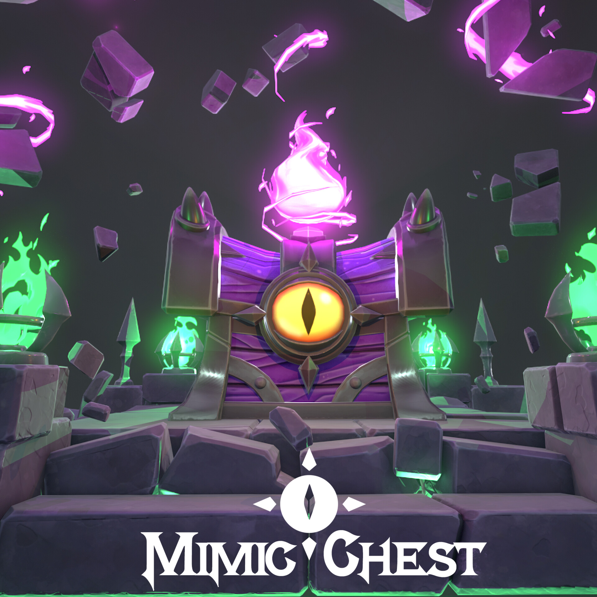ArtStation - Mimic Chest Stylized