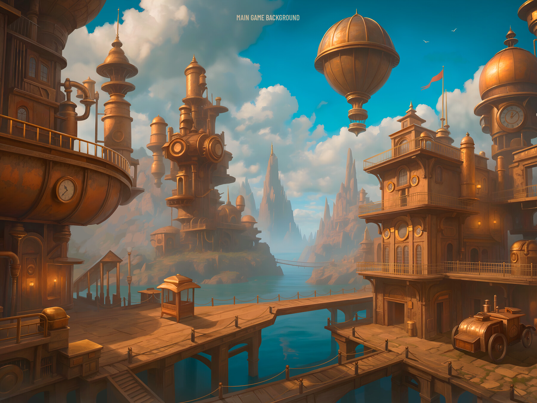 ArtStation - STEAM and STEEL | game backgrounds