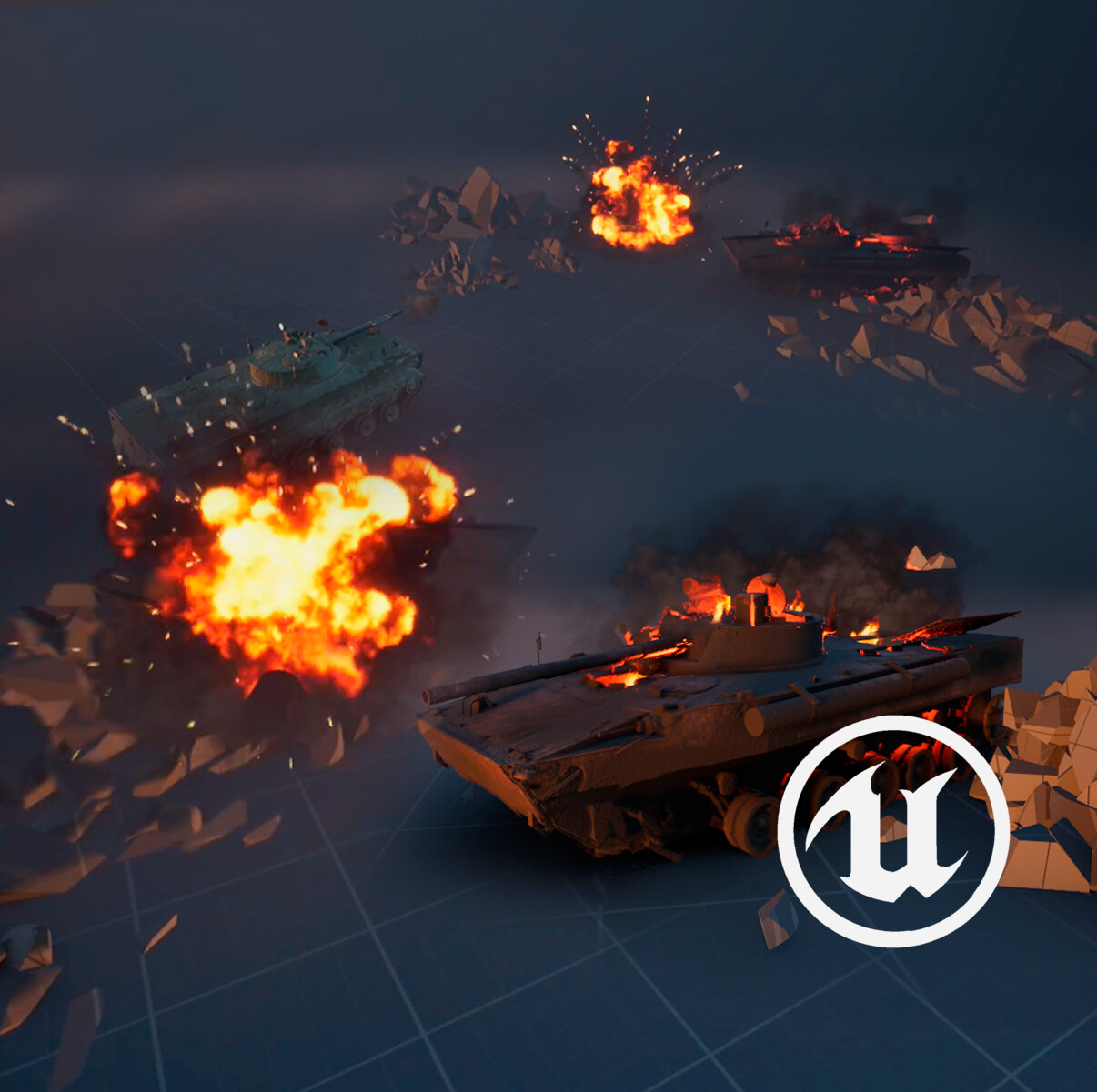 ArtStation - Targeting tank firing
