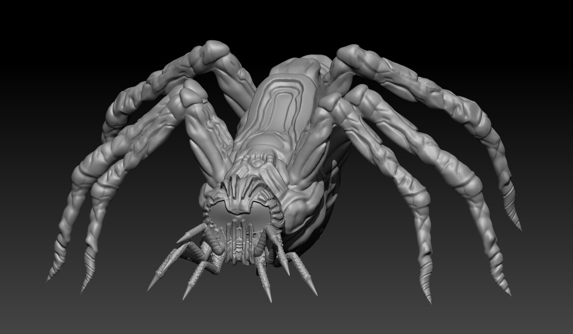 ArtStation - Fantasy Spider Sculpt Practice (Piercer)