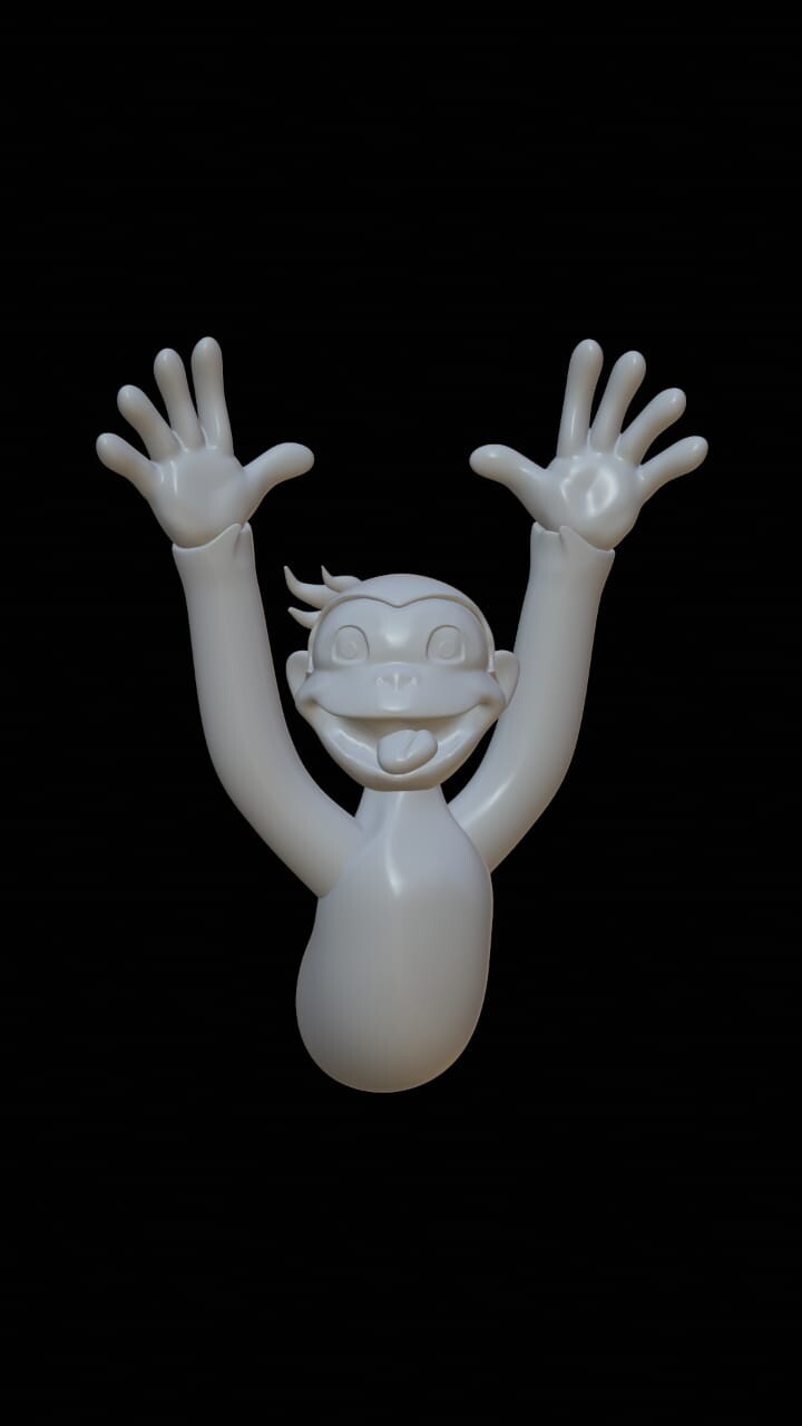 ArtStation - curious George 3d model