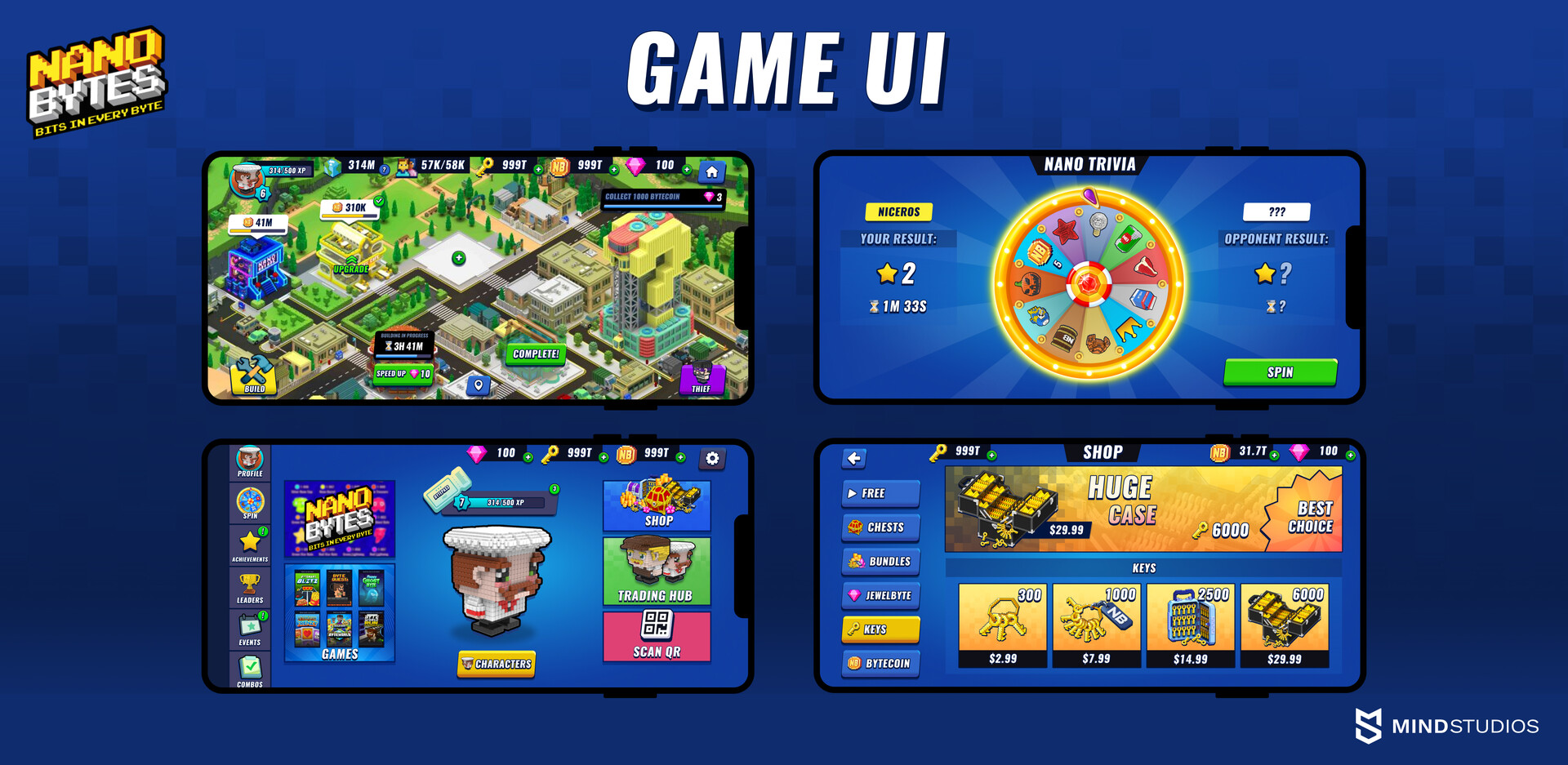 ArtStation - Game UI | Voxel City Builder