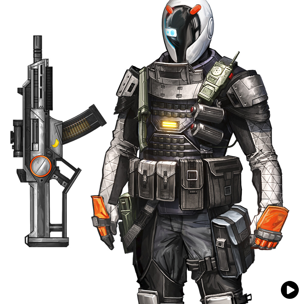 ArtStation - Engineer class soldier concept