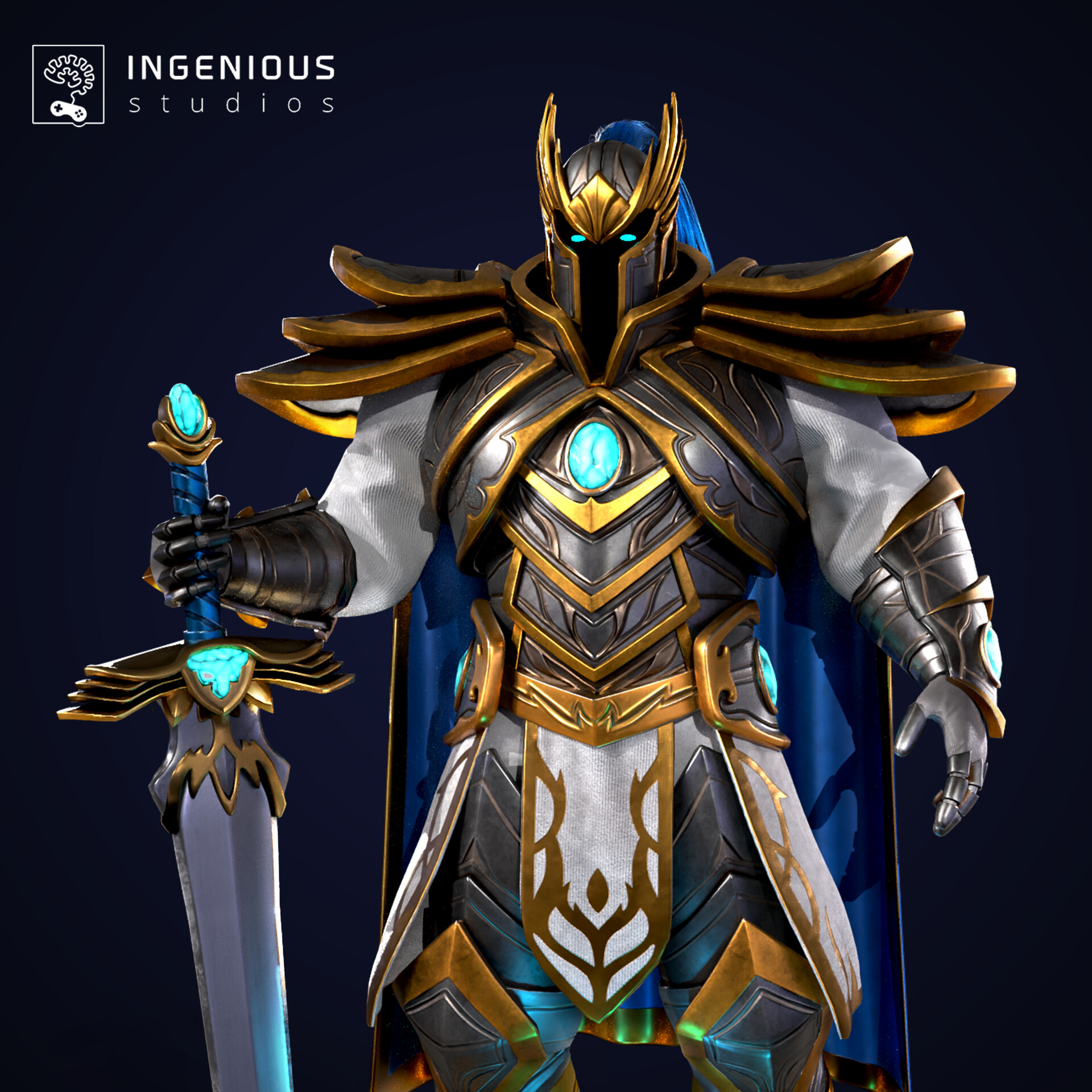 ArtStation - Temple Guardian Knight 3D Model