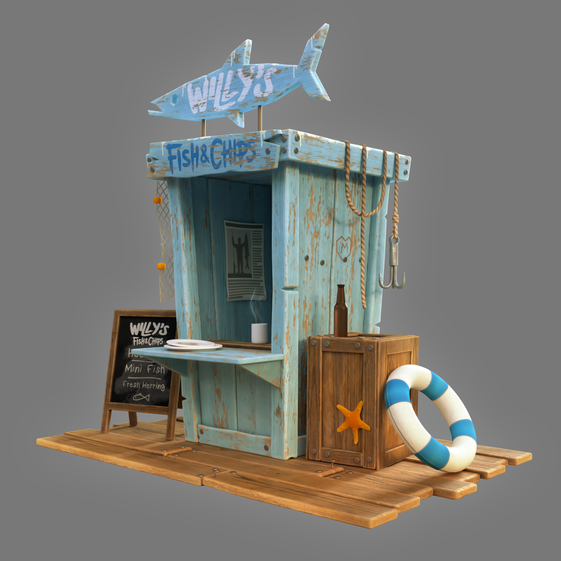 ArtStation - Willy's Fish & Chips