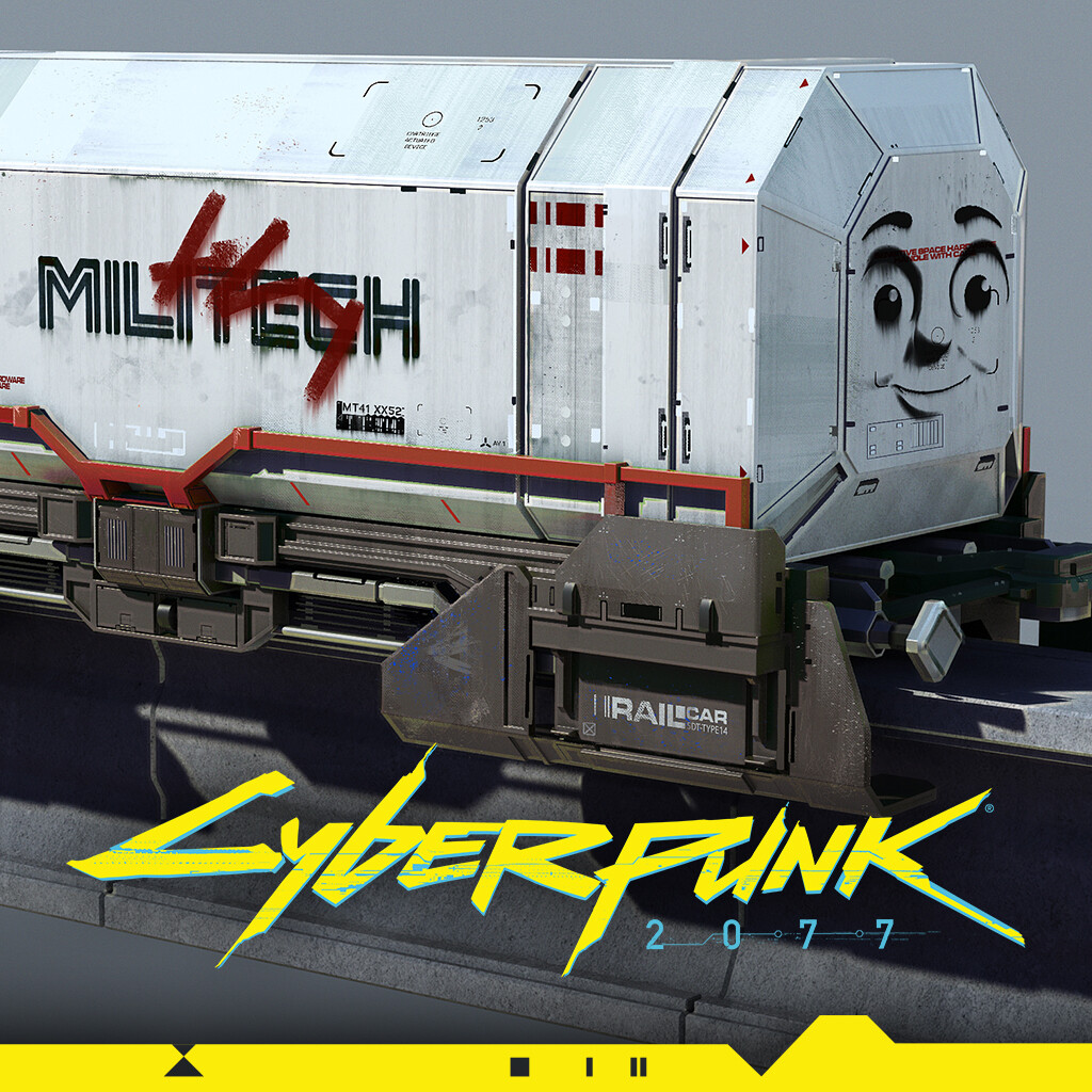 ArtStation - Cyberpunk 2077 | Monorail Train Carts