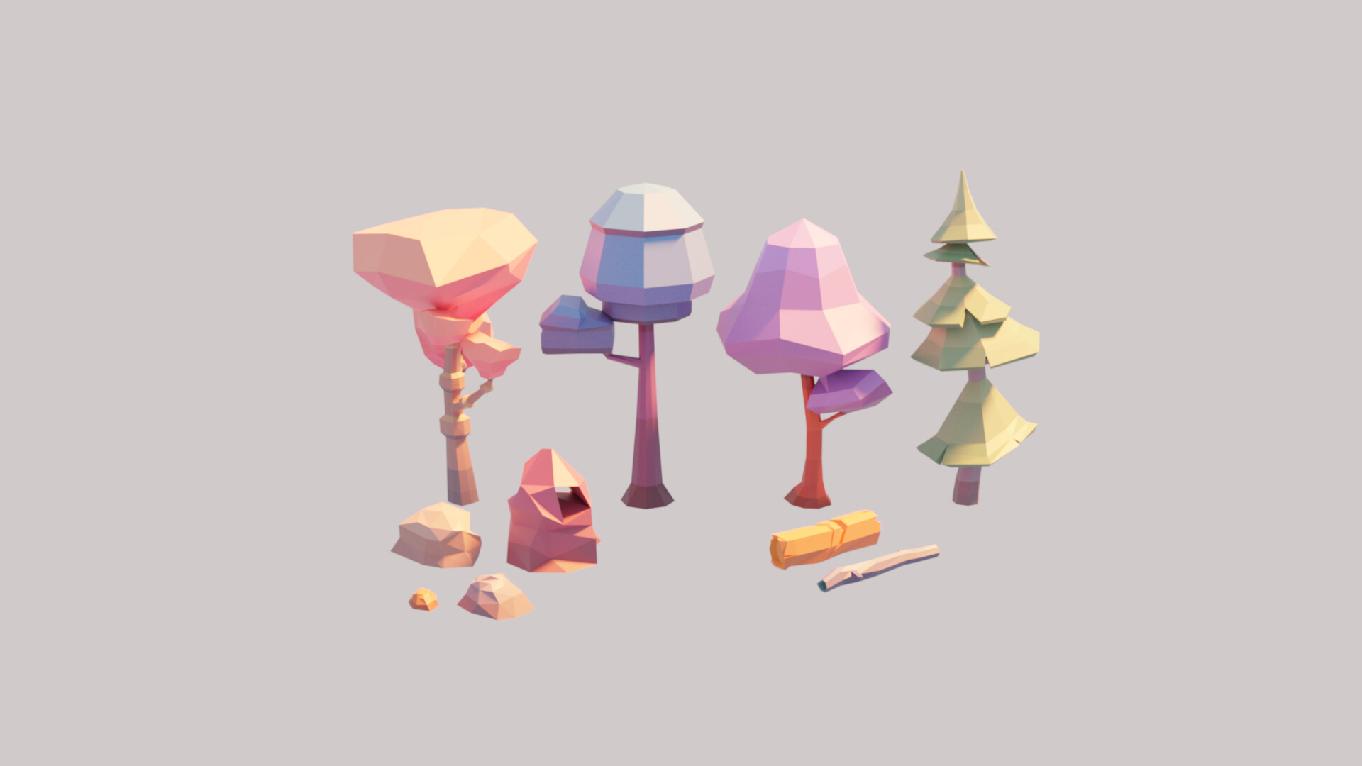 ArtStation - Nature props (Pribambase Textures)