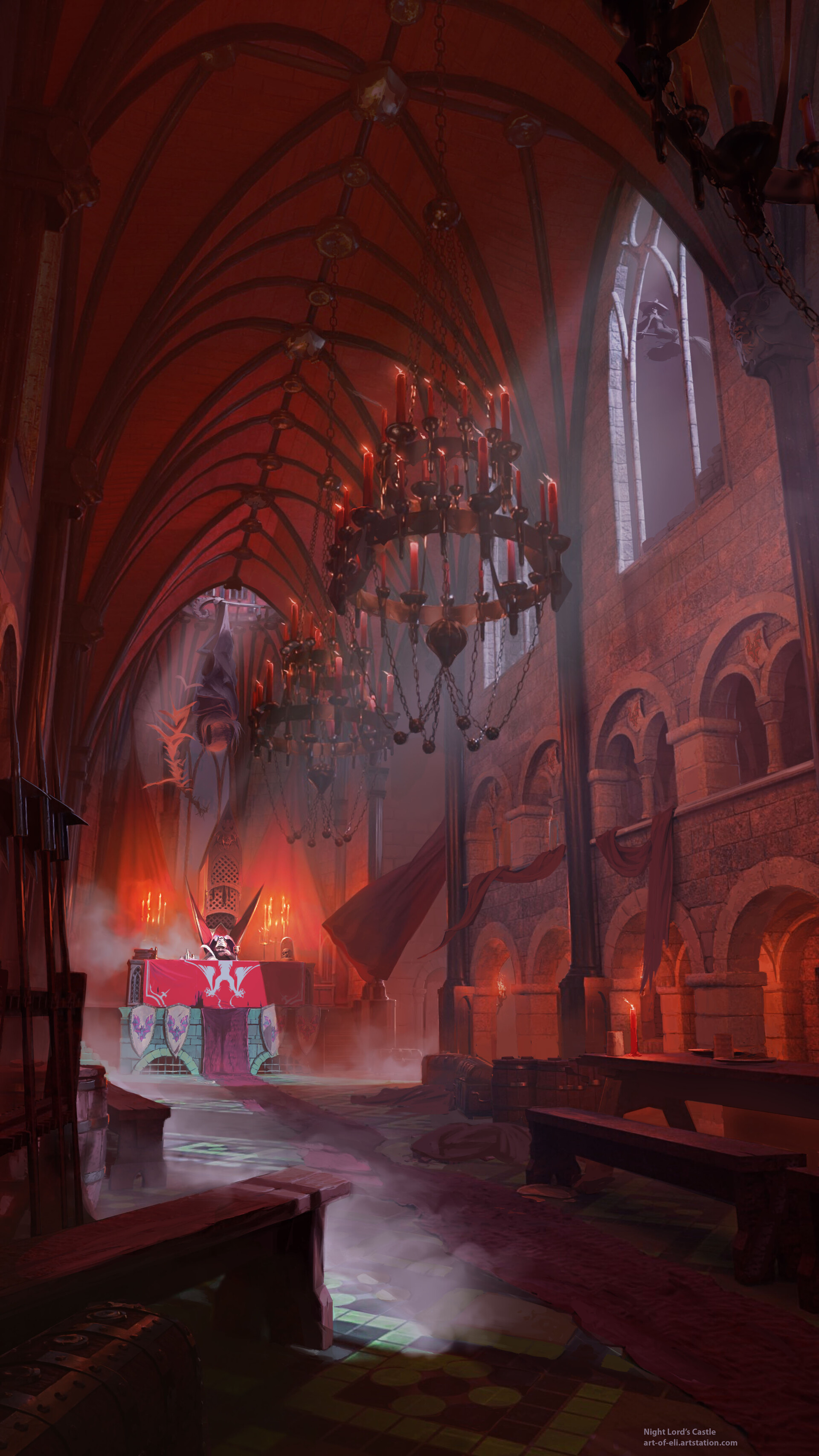 ArtStation - Lego Night Lord's Castle Interior [Fan Design]