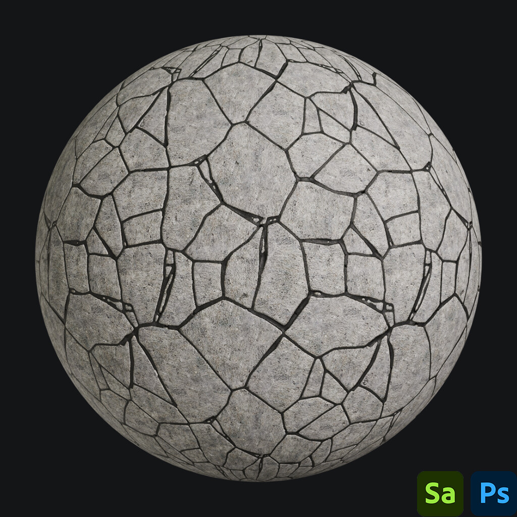 ArtStation - Random Rock Pavement Material