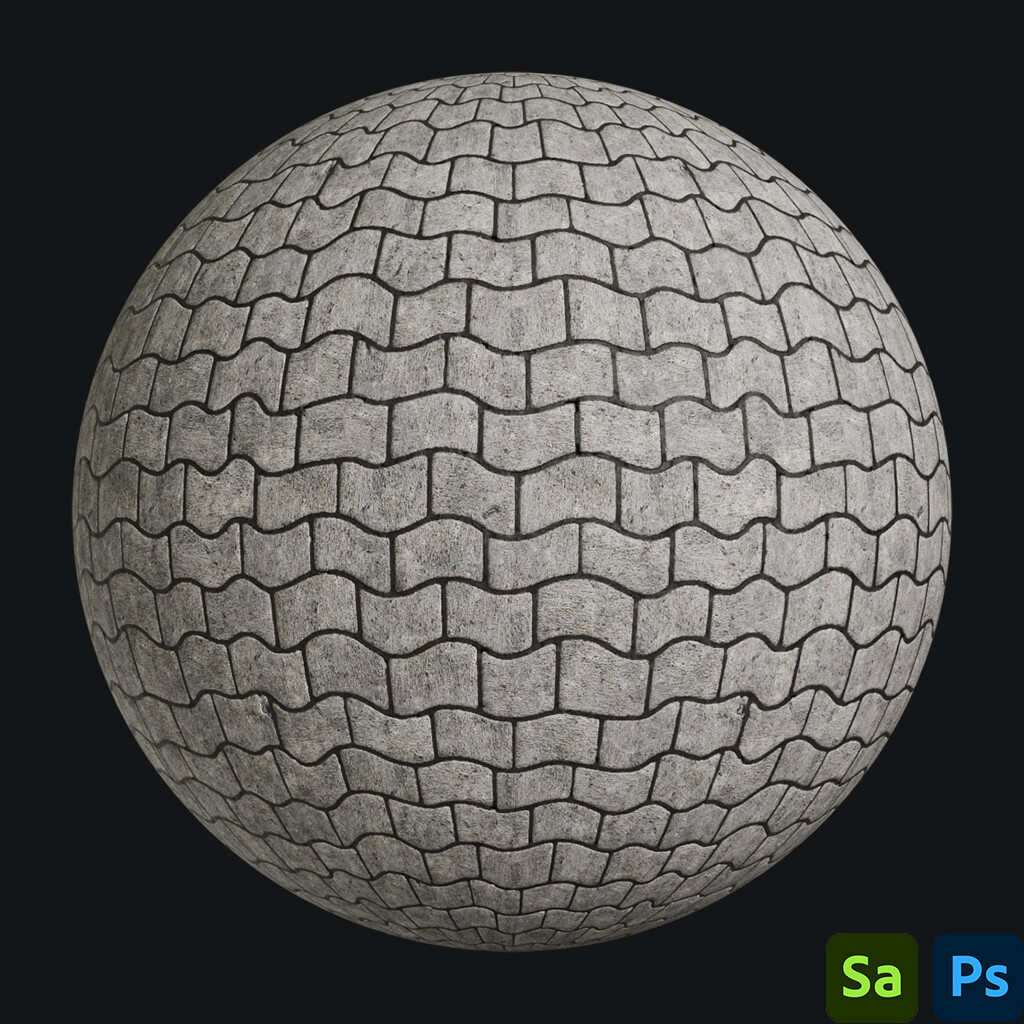 ArtStation - Serpentine Rock Pavement Material