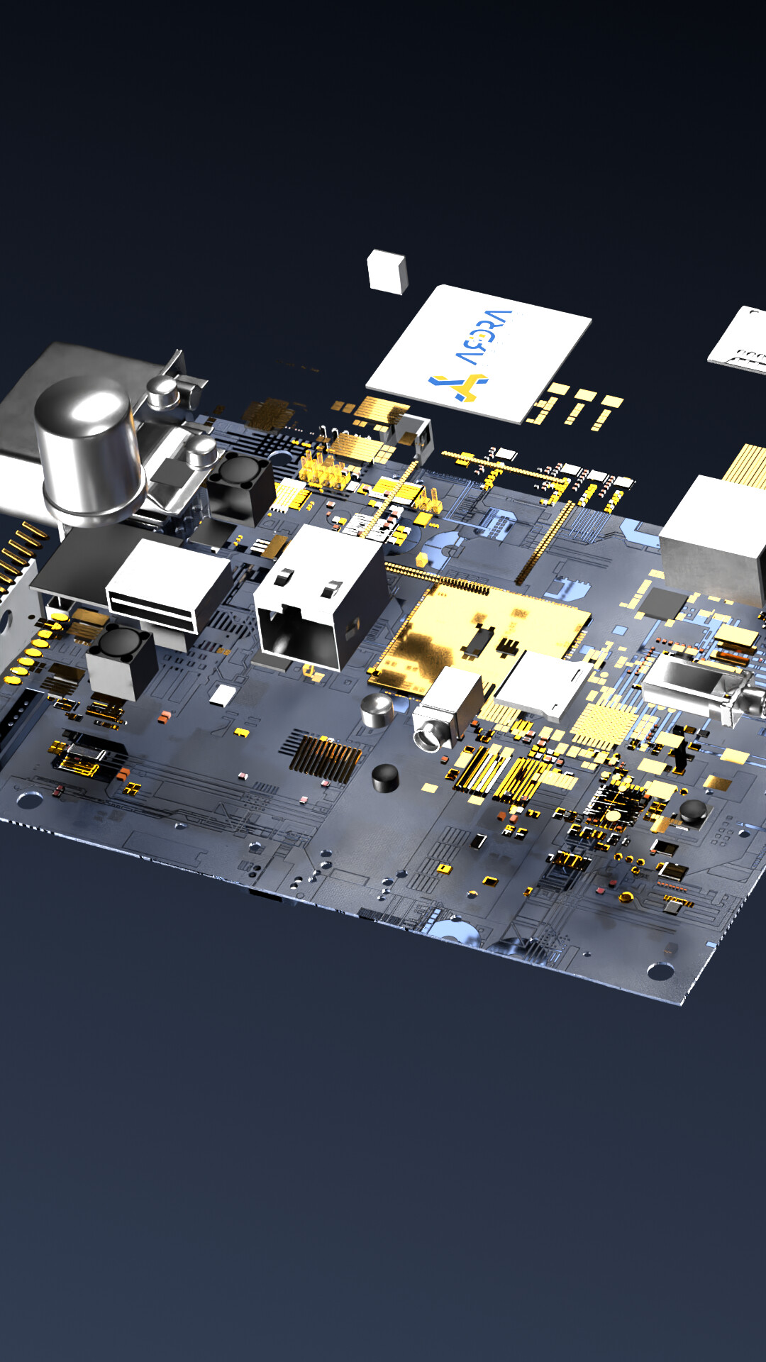 ArtStation - Motherboard 3D Model