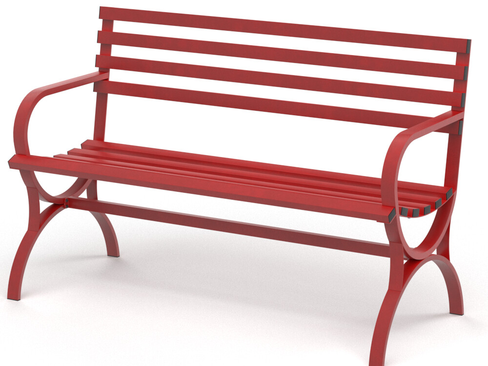 ArtStation - Generic Bench Lancas Red