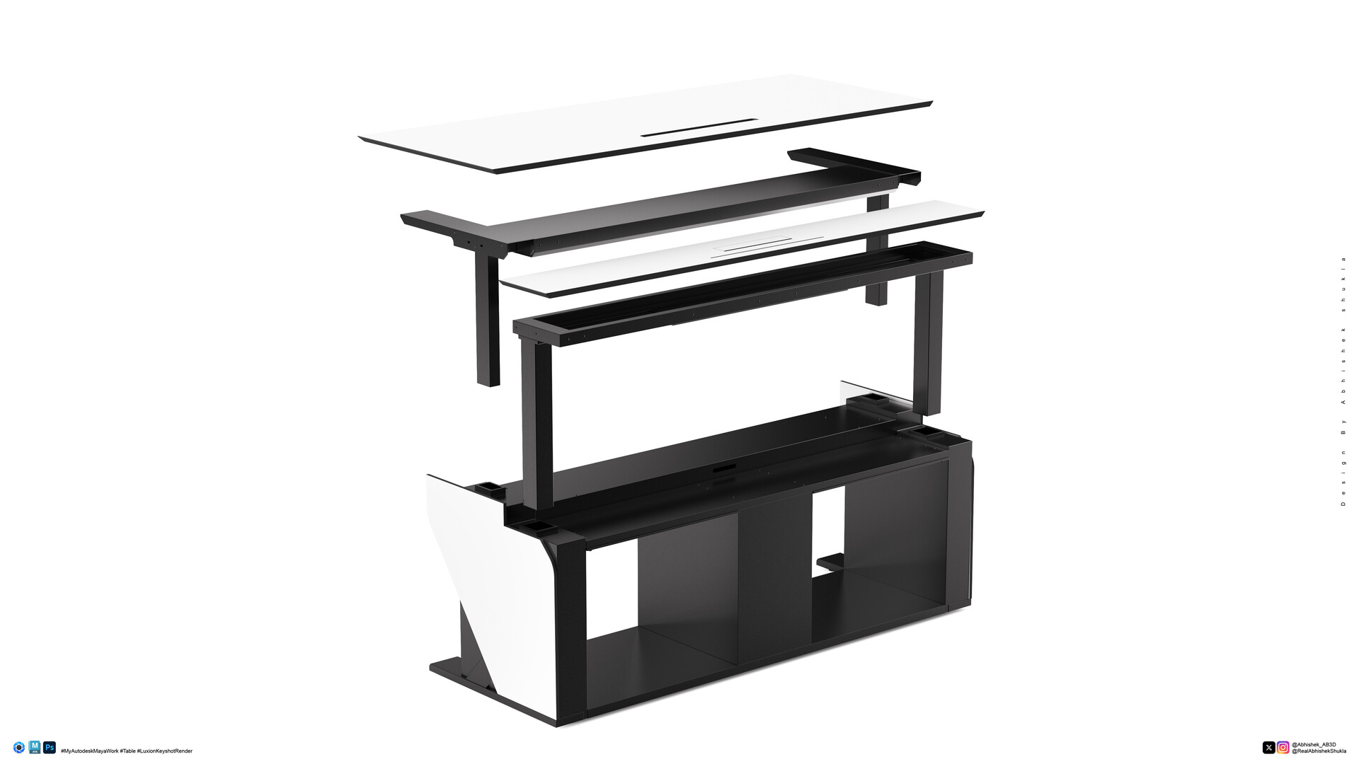 ArtStation - Adjustable table animation