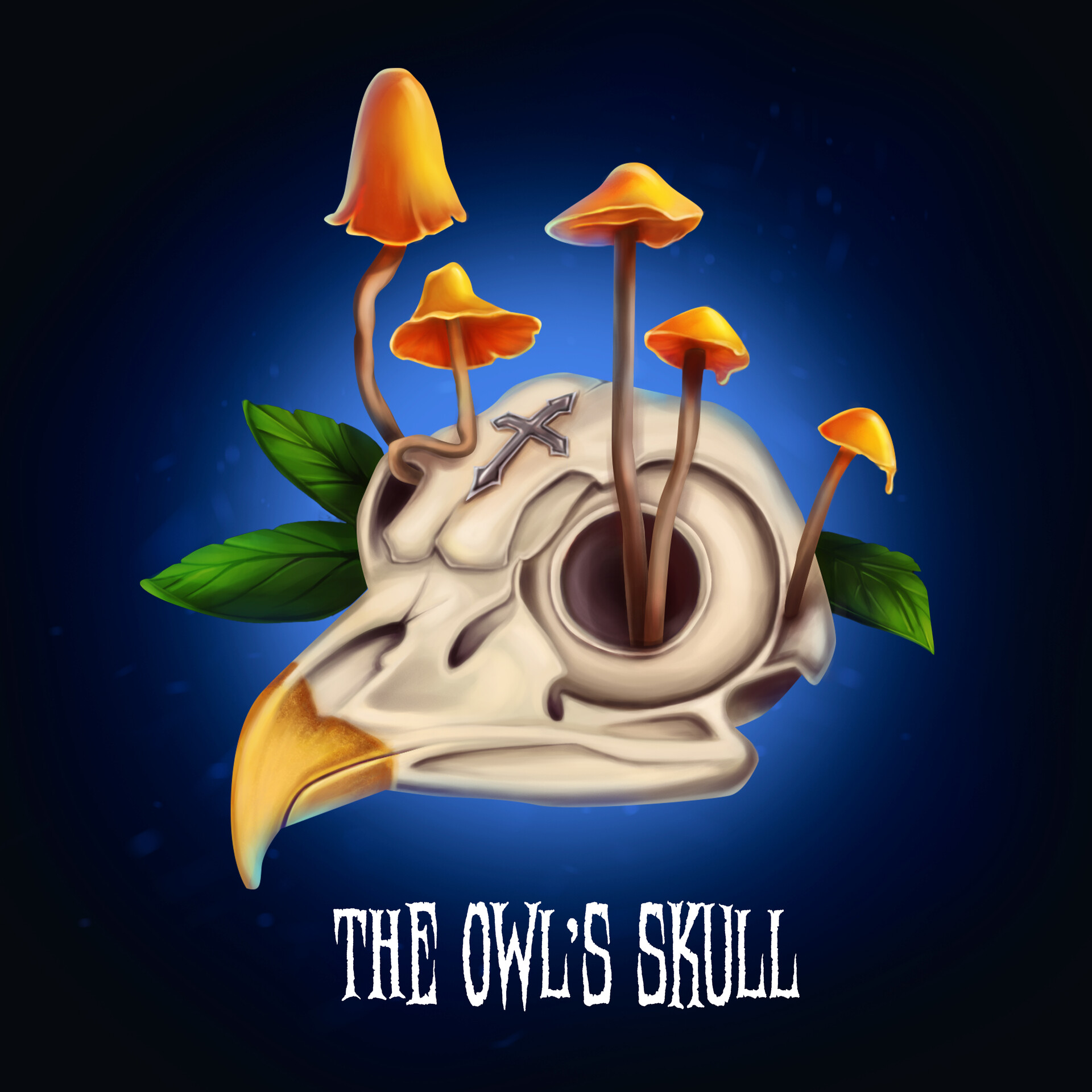 ArtStation - The owl's skull 2d Art