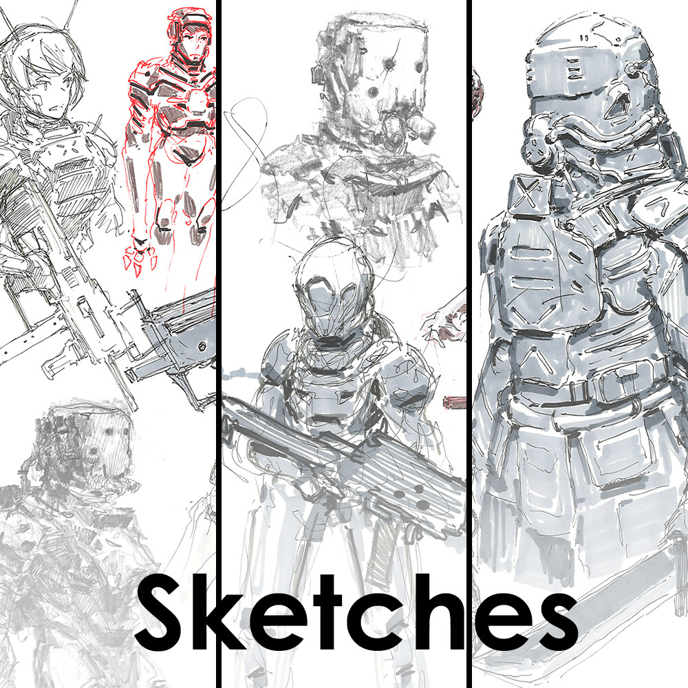 ArtStation - Scifi sketches
