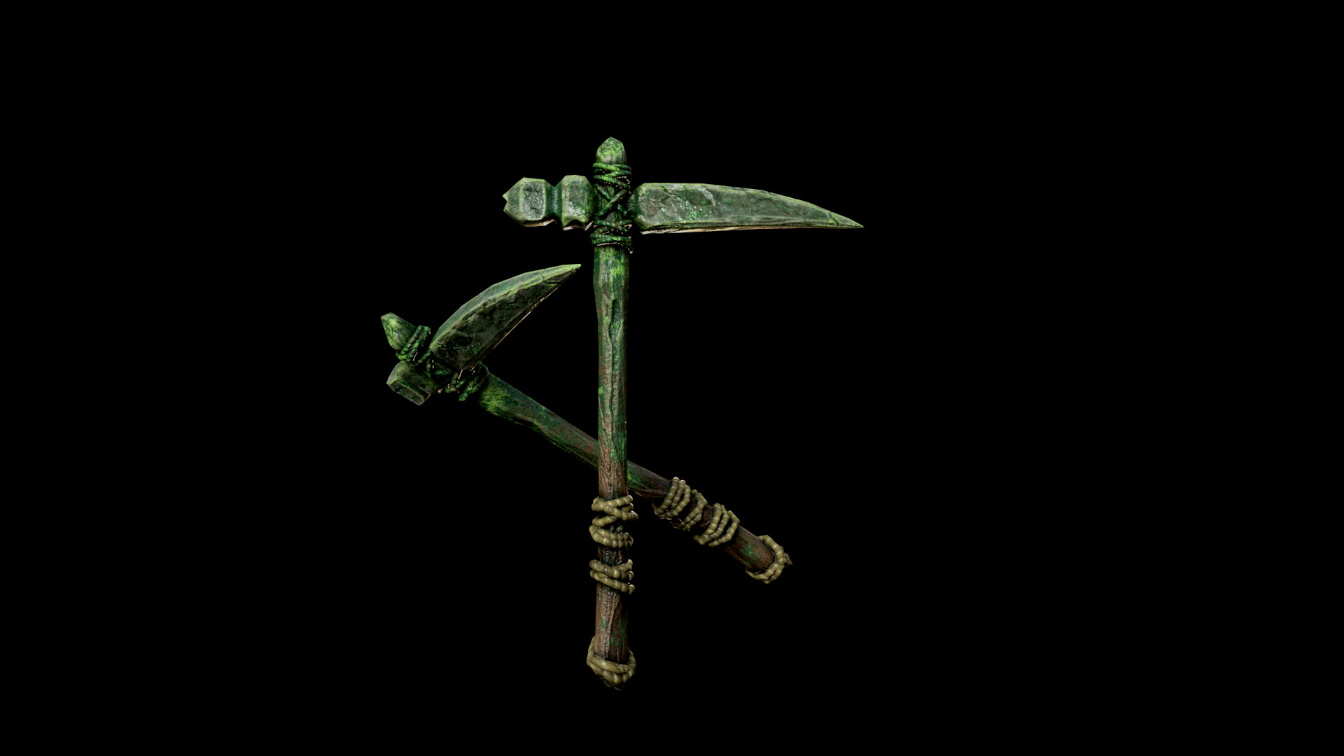ArtStation - Echoes of Extinction - Primitive Stone Pickaxe Tool Model