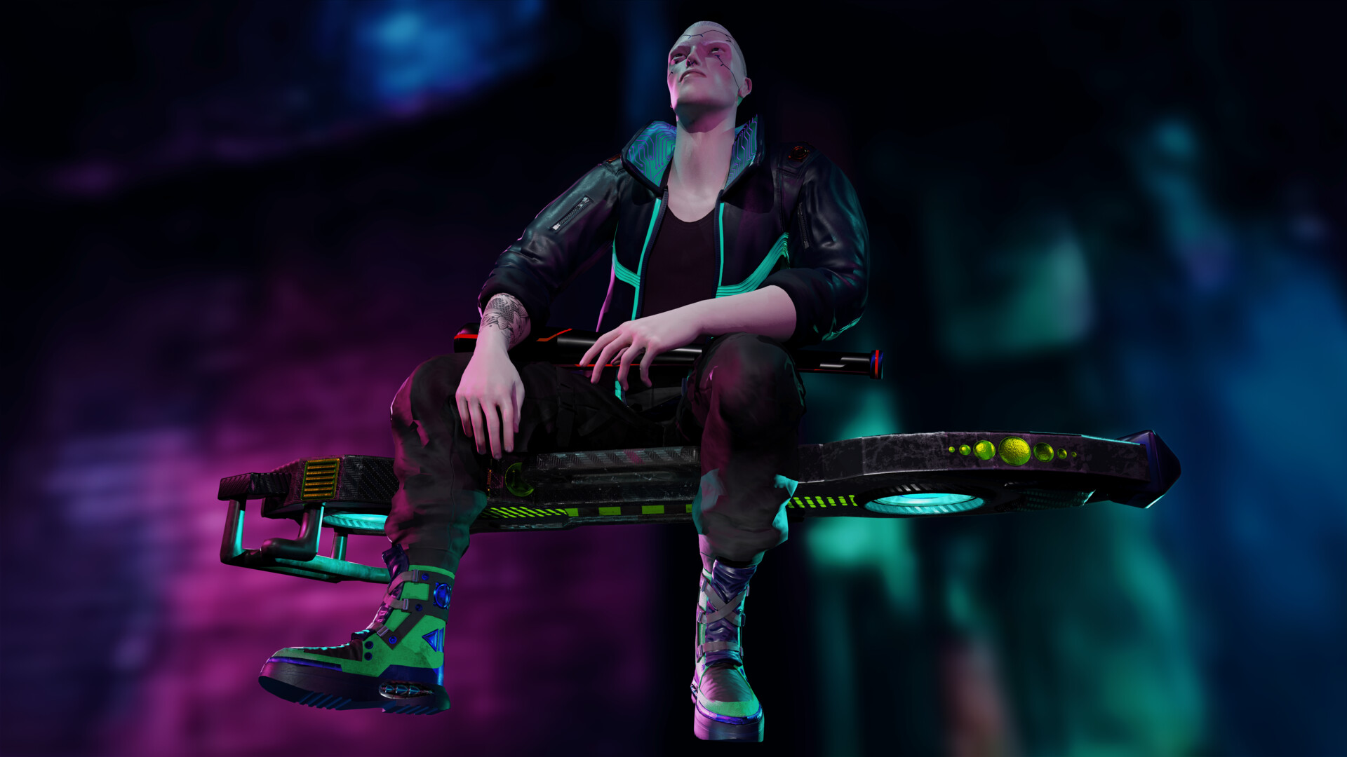 ArtStation - "Neon", Cyberpunk 2077 3D Character Project