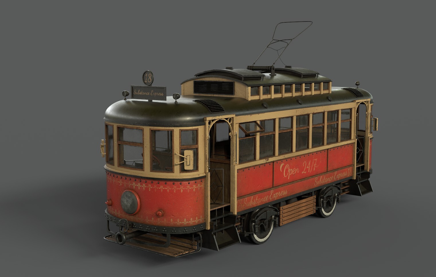 ArtStation - Tram model