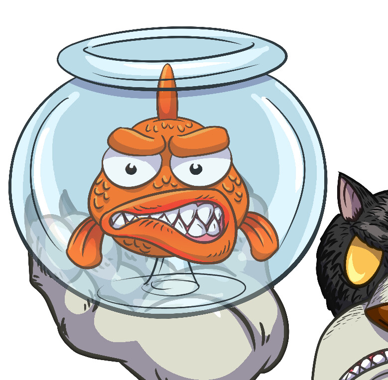 ArtStation - Bob the Killer Goldfish and #4 action figure design