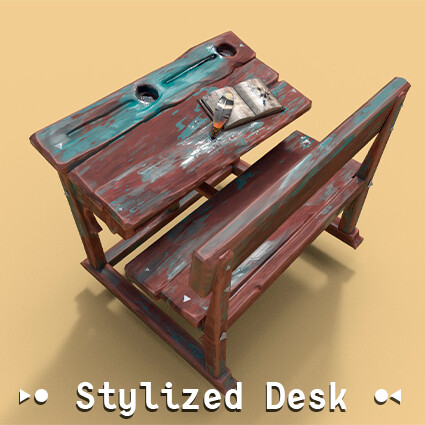 ArtStation - Stylized Desk