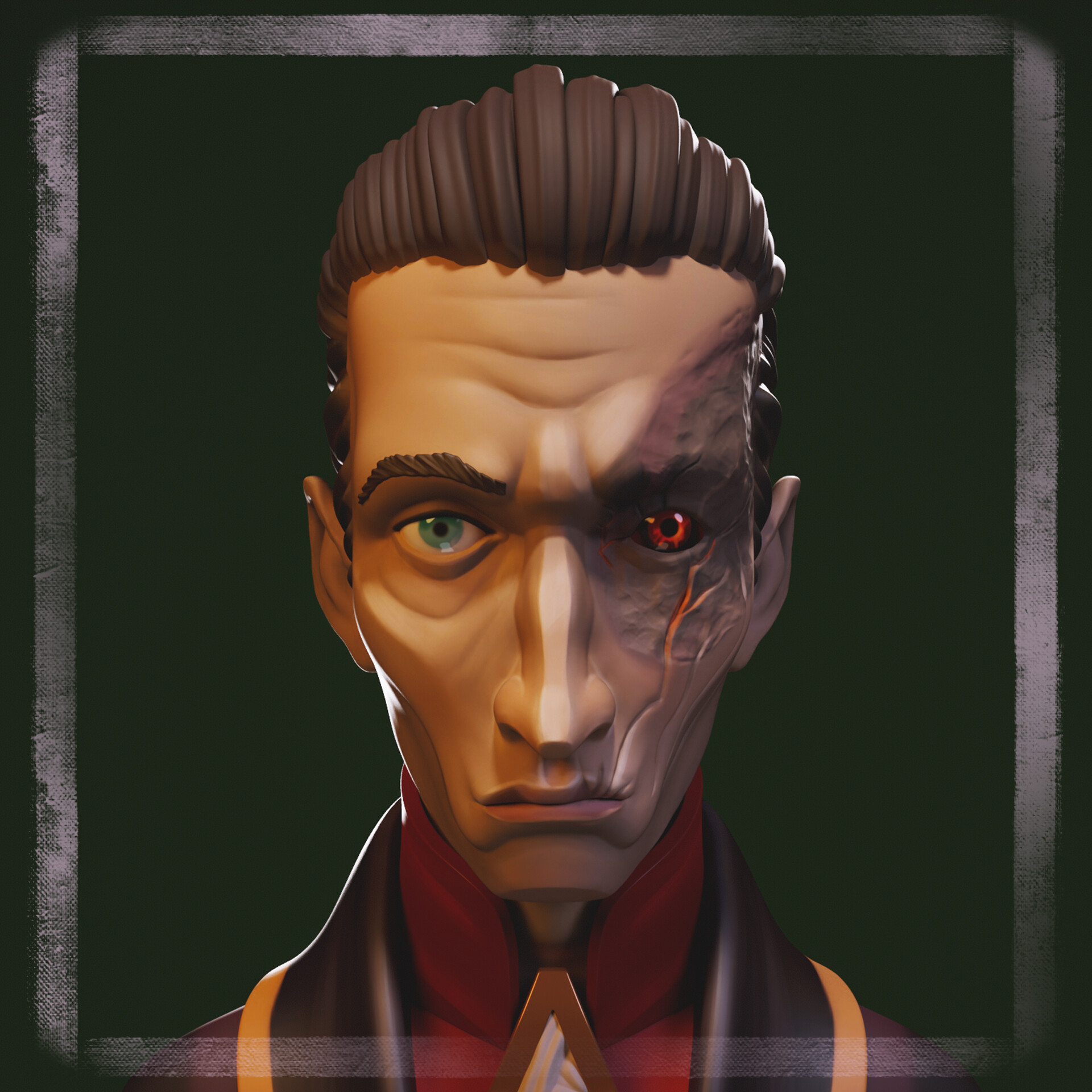 ArtStation - Silco, Arcane fanart, High-poly, Hand-paint, Stylized