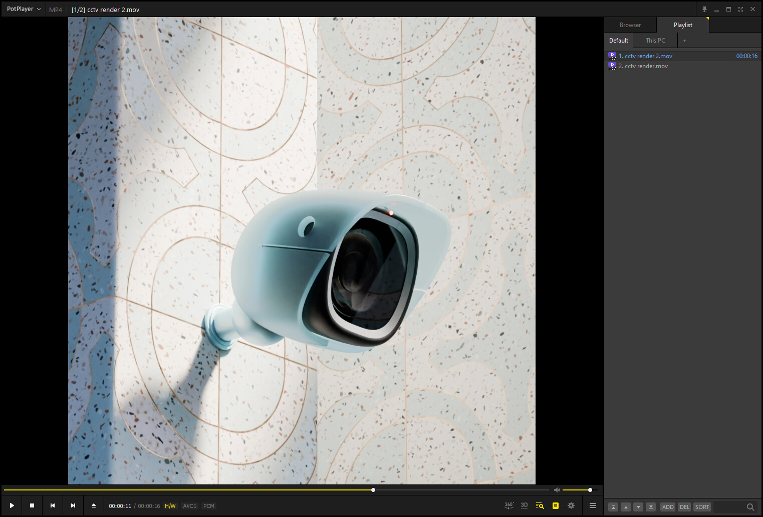 ArtStation - Security camera animation Blender