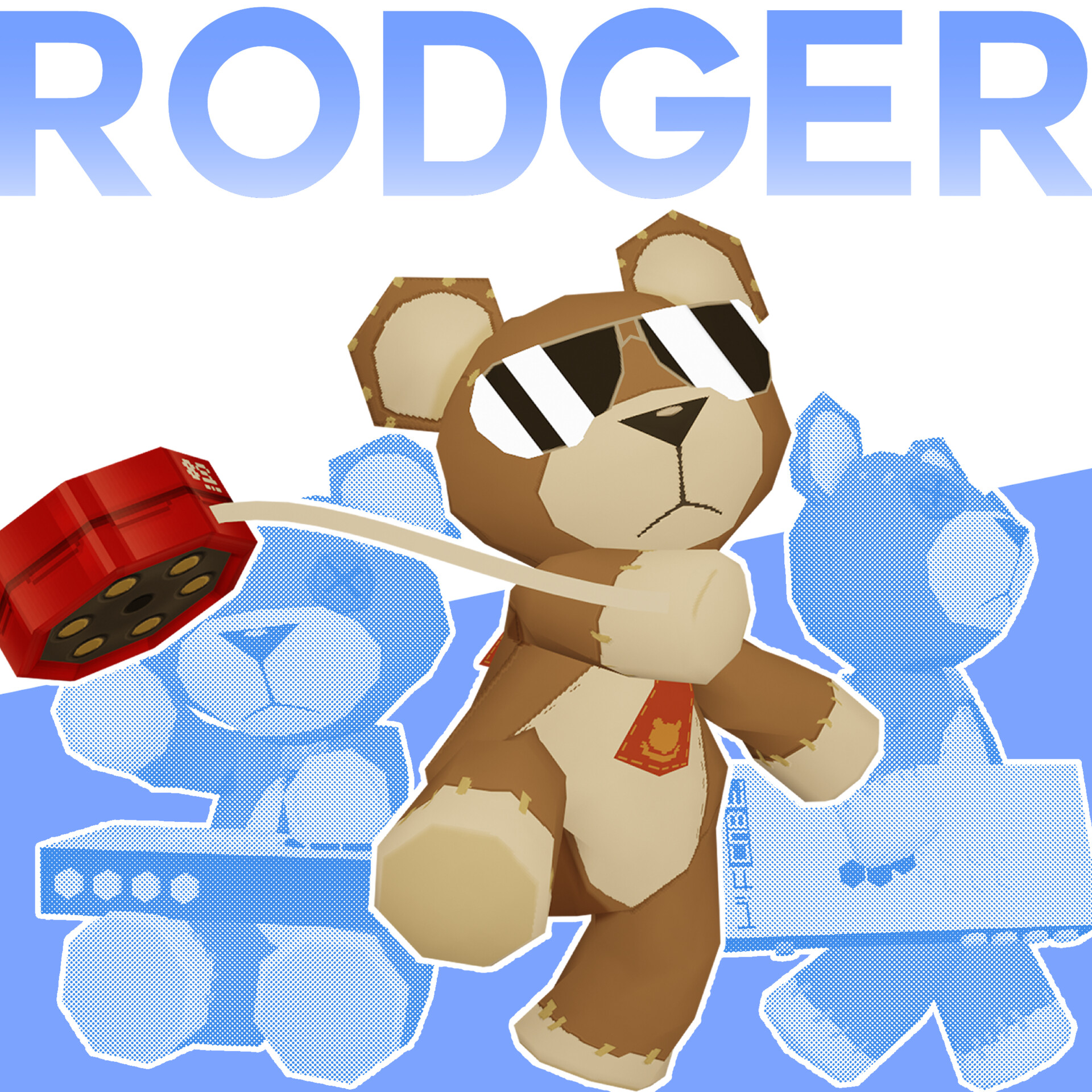 ArtStation - Guilty Gear Strive: LowPoly Rodger