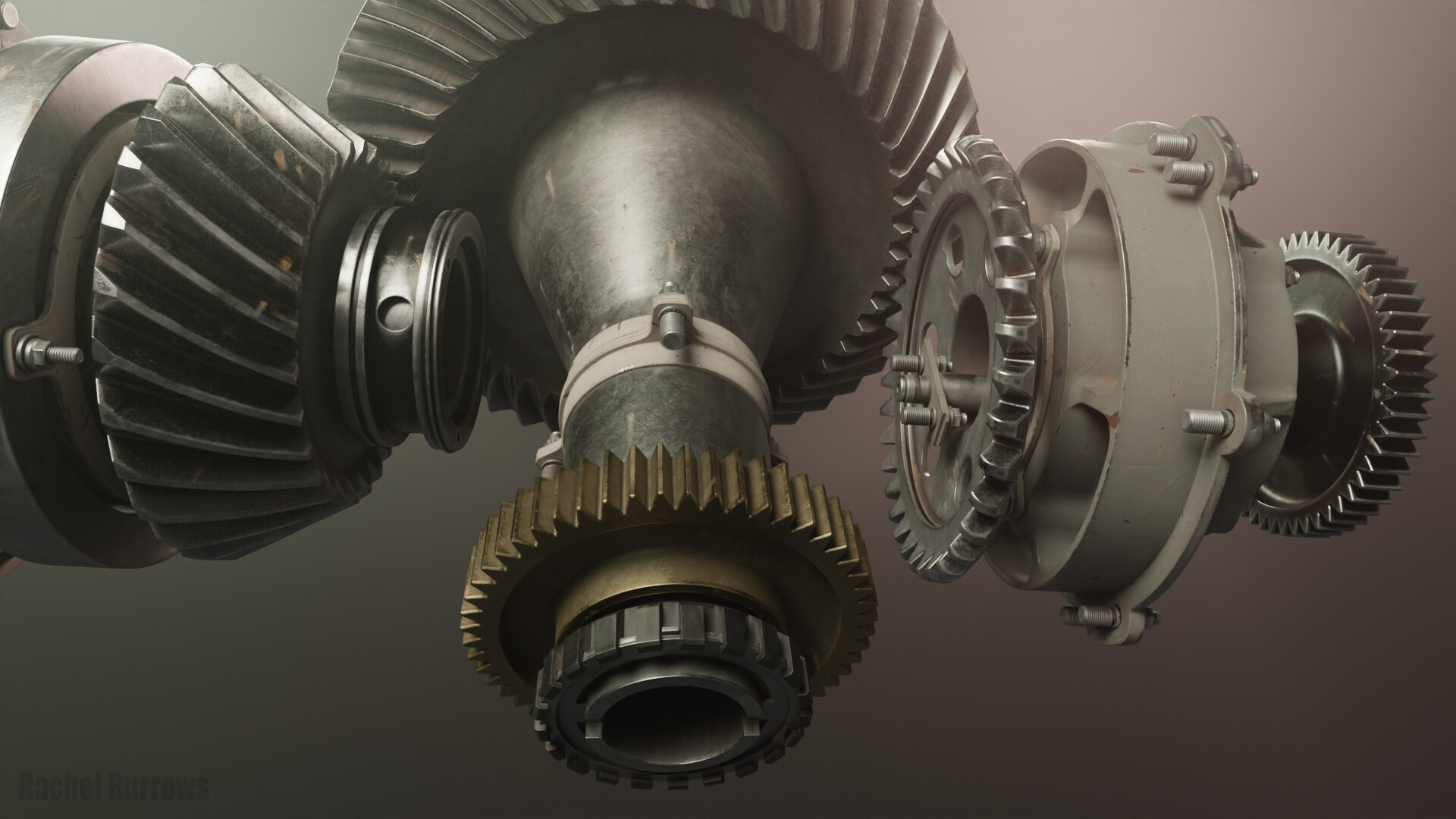 ArtStation - Helicopter Transmission Internals