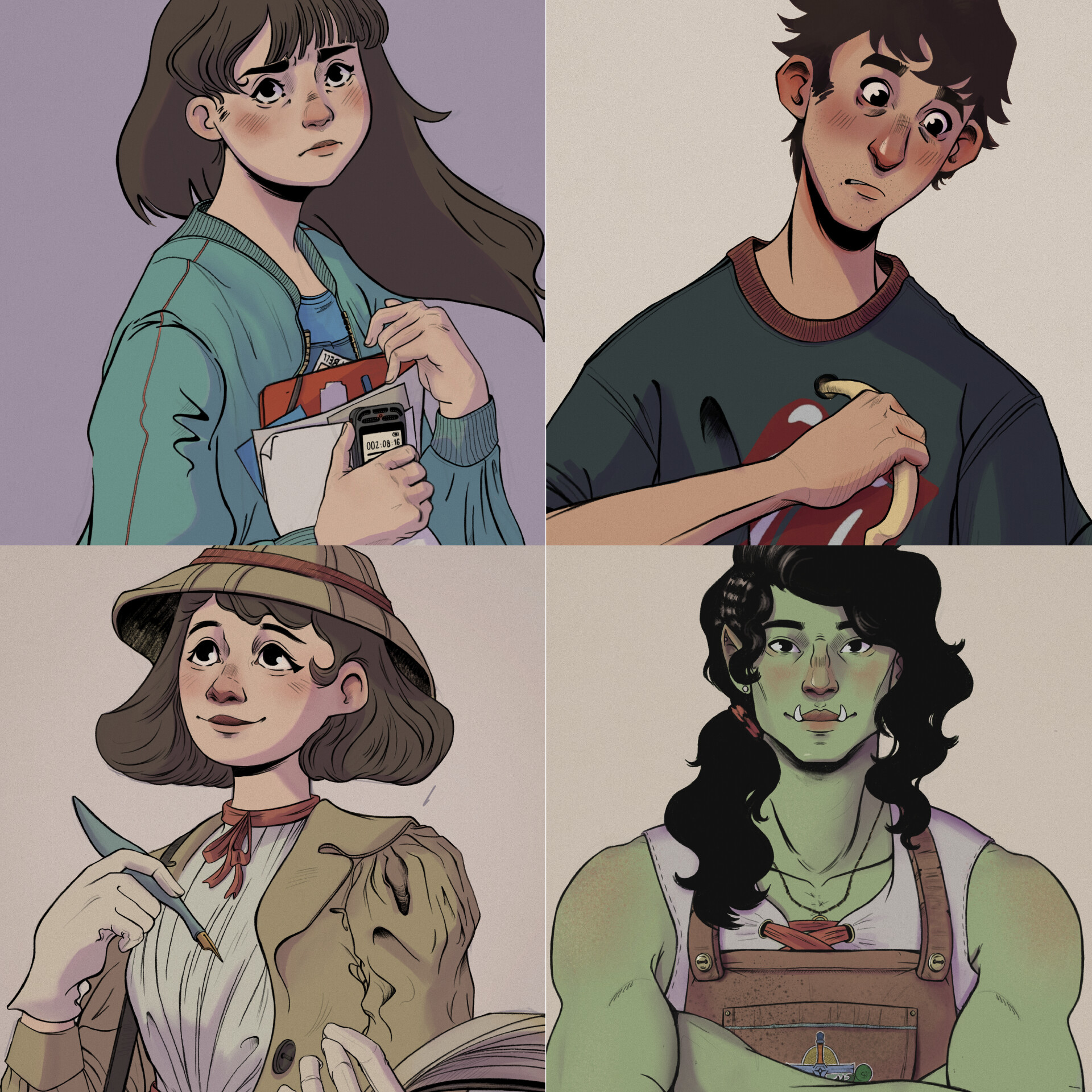 ArtStation - Flat Character Design