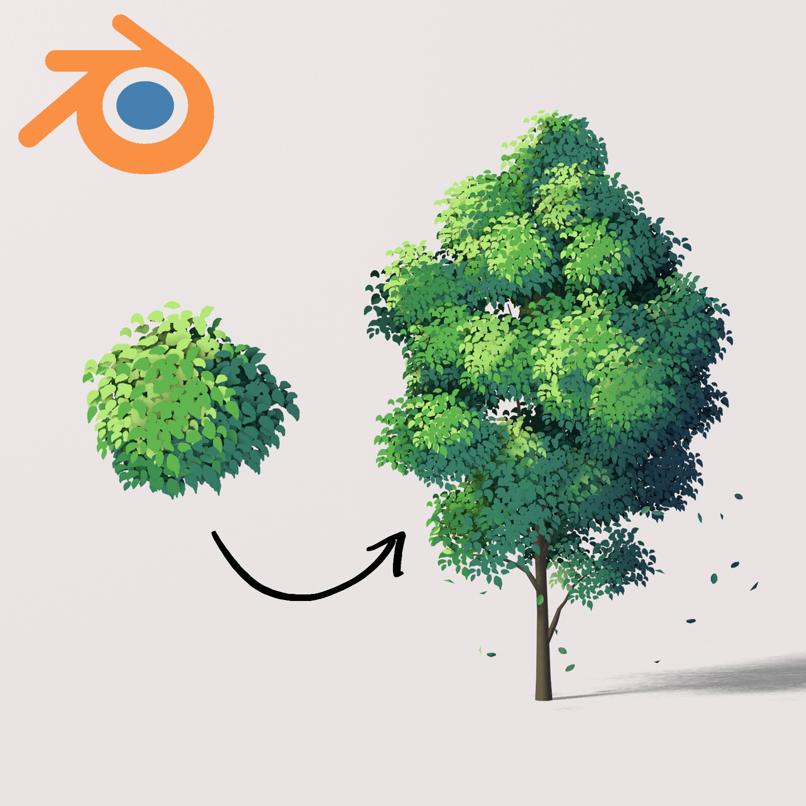 ArtStation - Anime Tree Tutorial | Blender