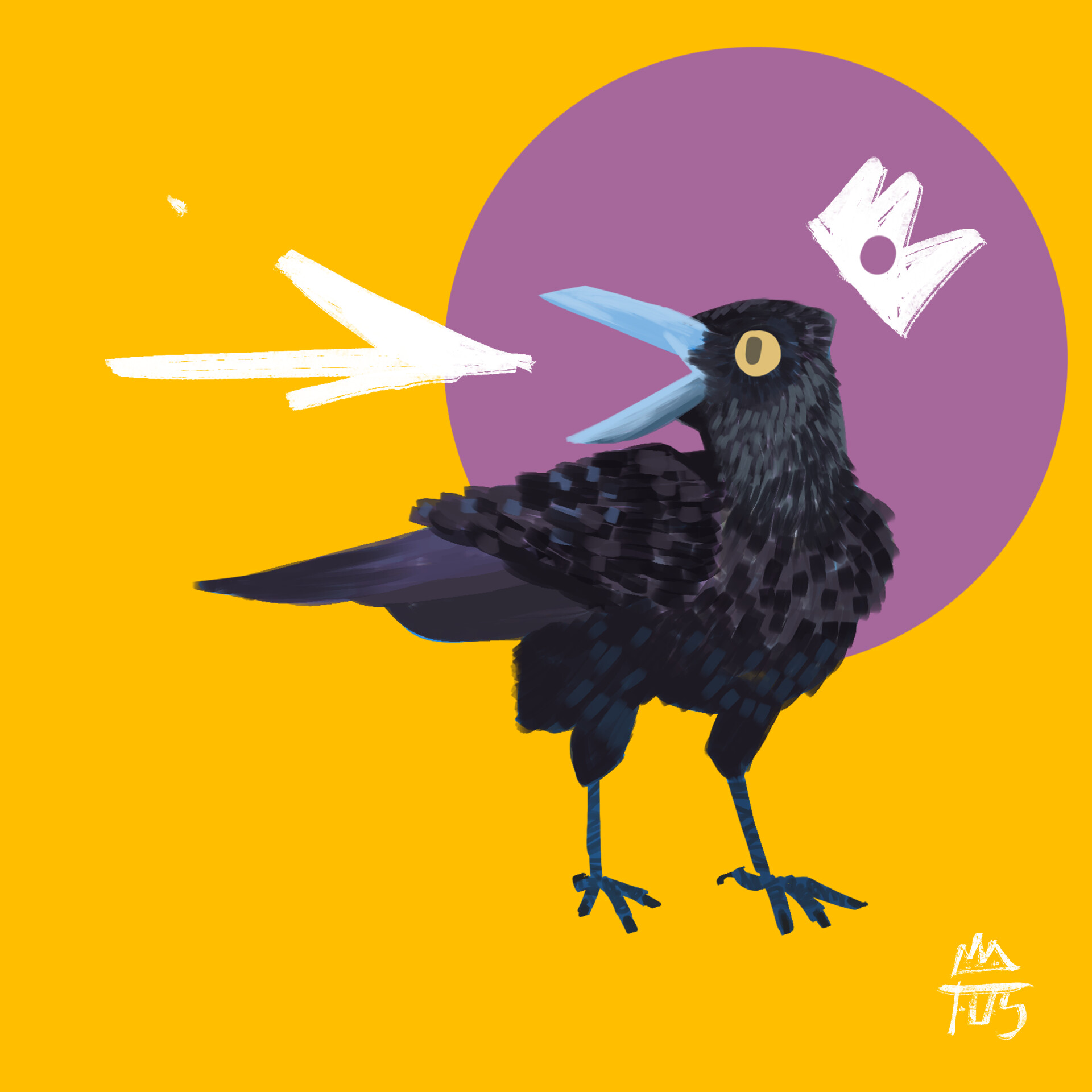 ArtStation - Punk boy and the King Crow