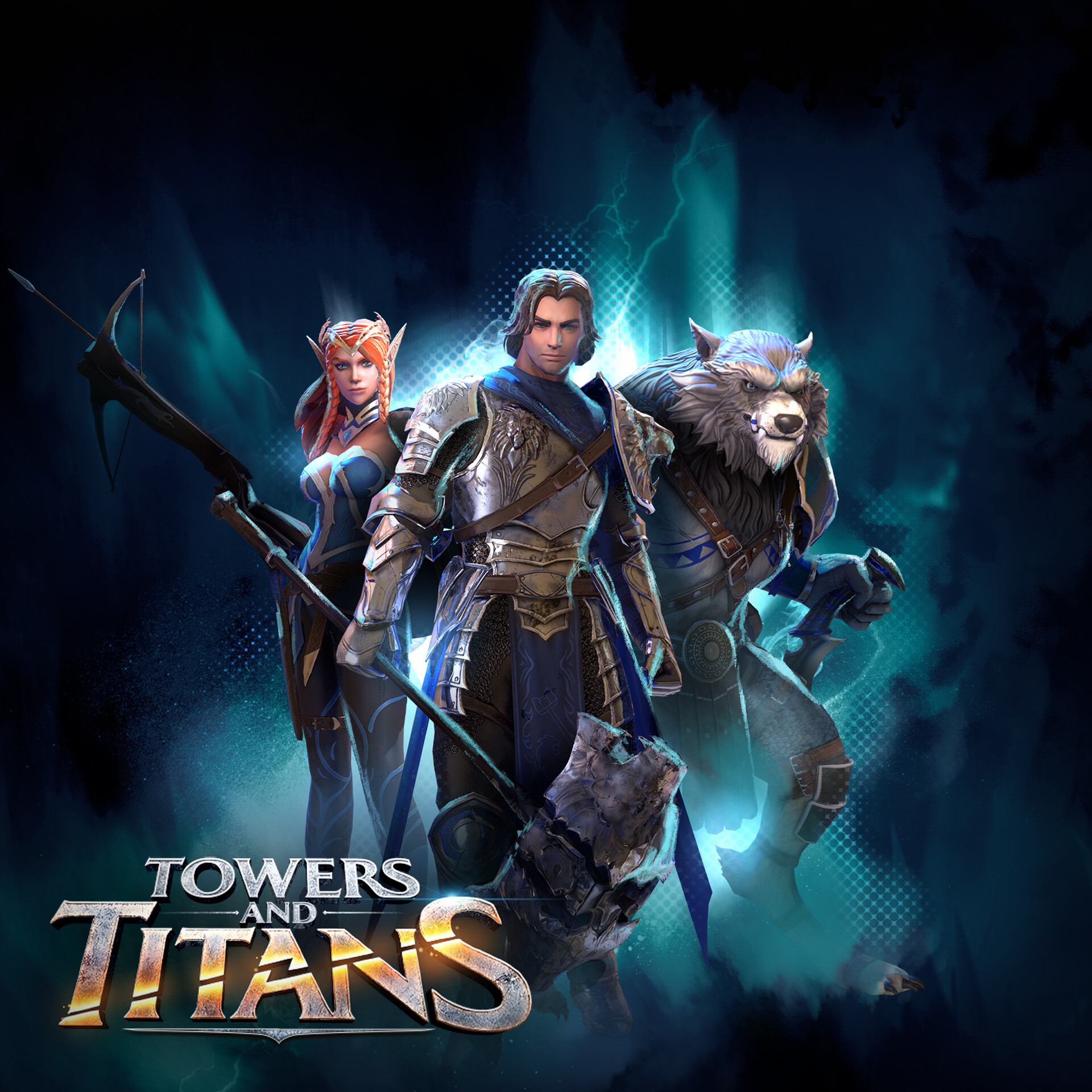 ArtStation - Tower and Titans Banner art Illustration Water Element