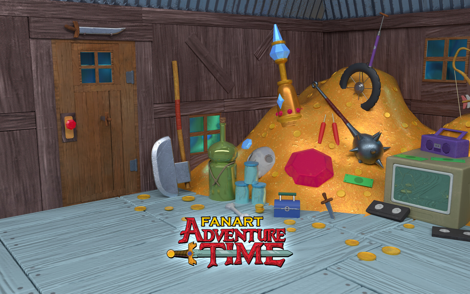 ArtStation - Adventure Time Fanart: Fighting Time