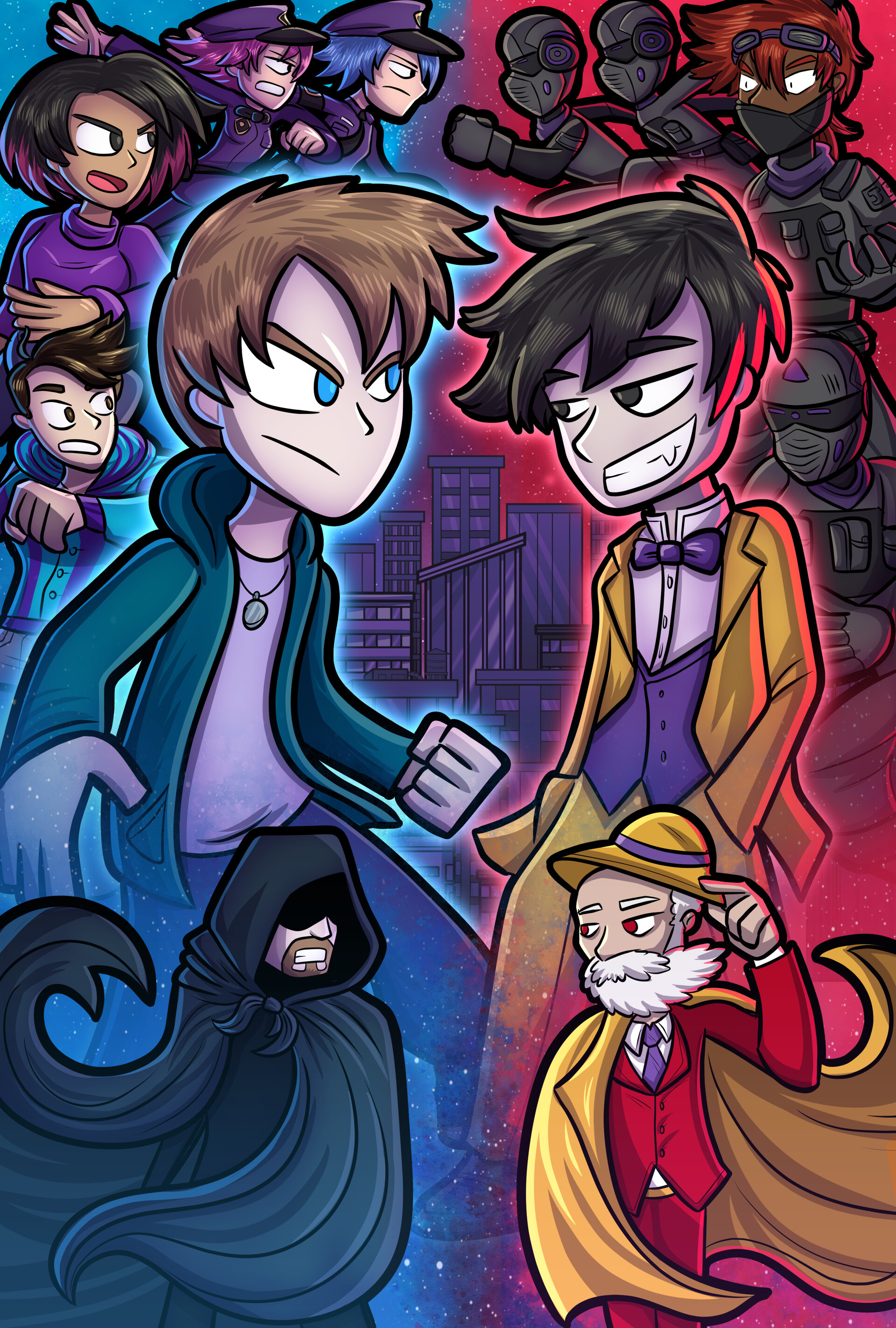 ArtStation - Poster commission for the animated series "castout city"