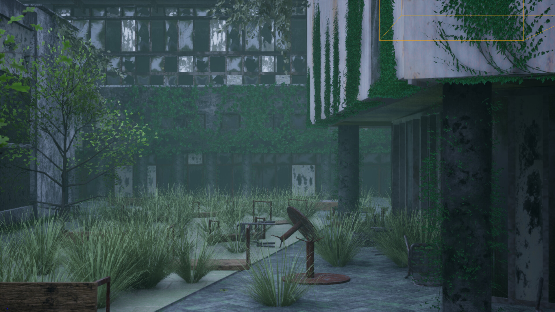 ArtStation - Eldon Building Courtyard