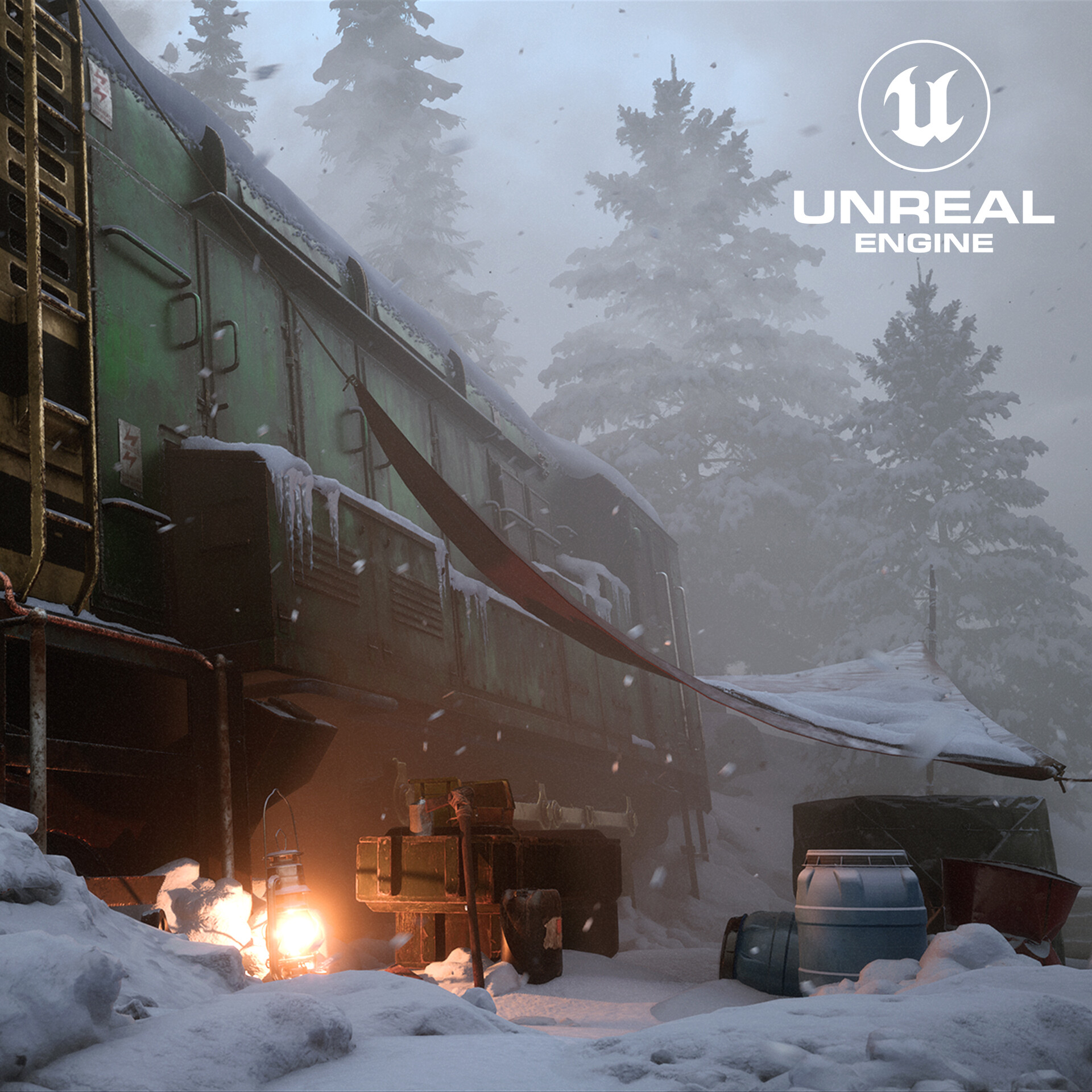 ArtStation - UE5 | Snow Train