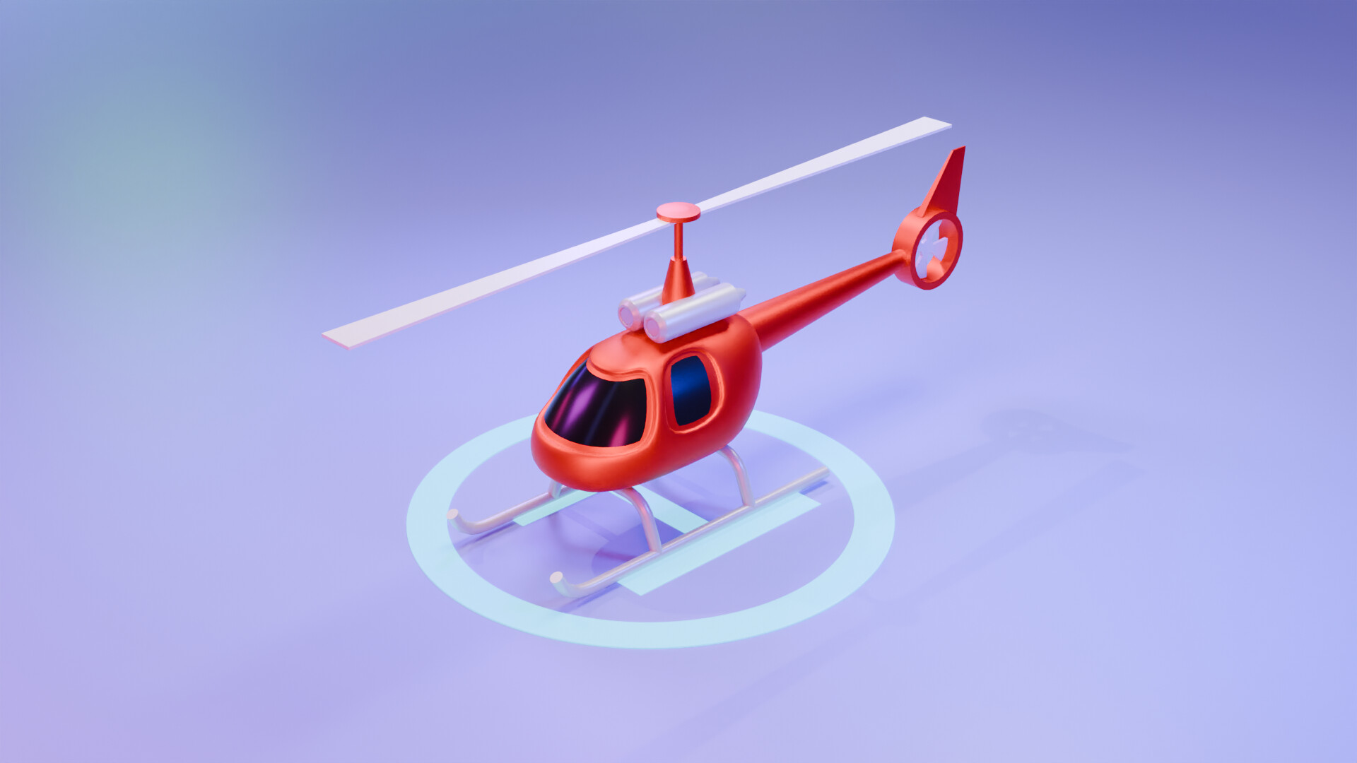 ArtStation - 3D Helicopter Animation