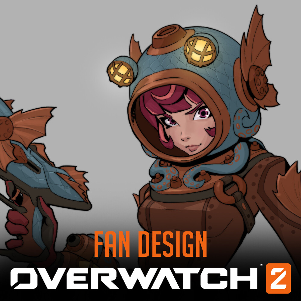 ArtStation - OVERWATCH 2 - DEEP SEA JUNO - FAN DESIGN
